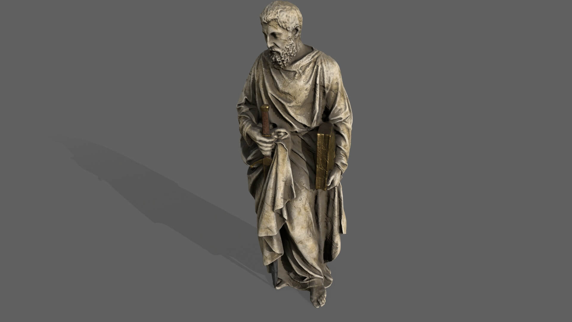 Old Man Statue - 3D Model by Gizem Dilara Tek