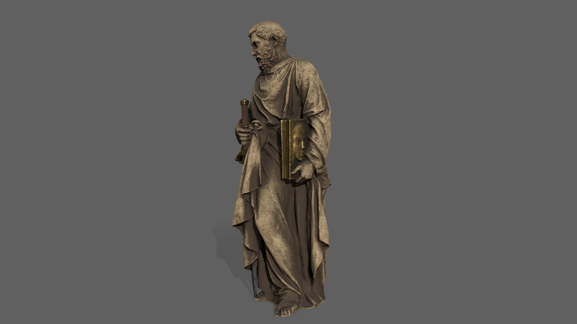 Old Man Statue - 3D Model by Gizem Dilara Tek