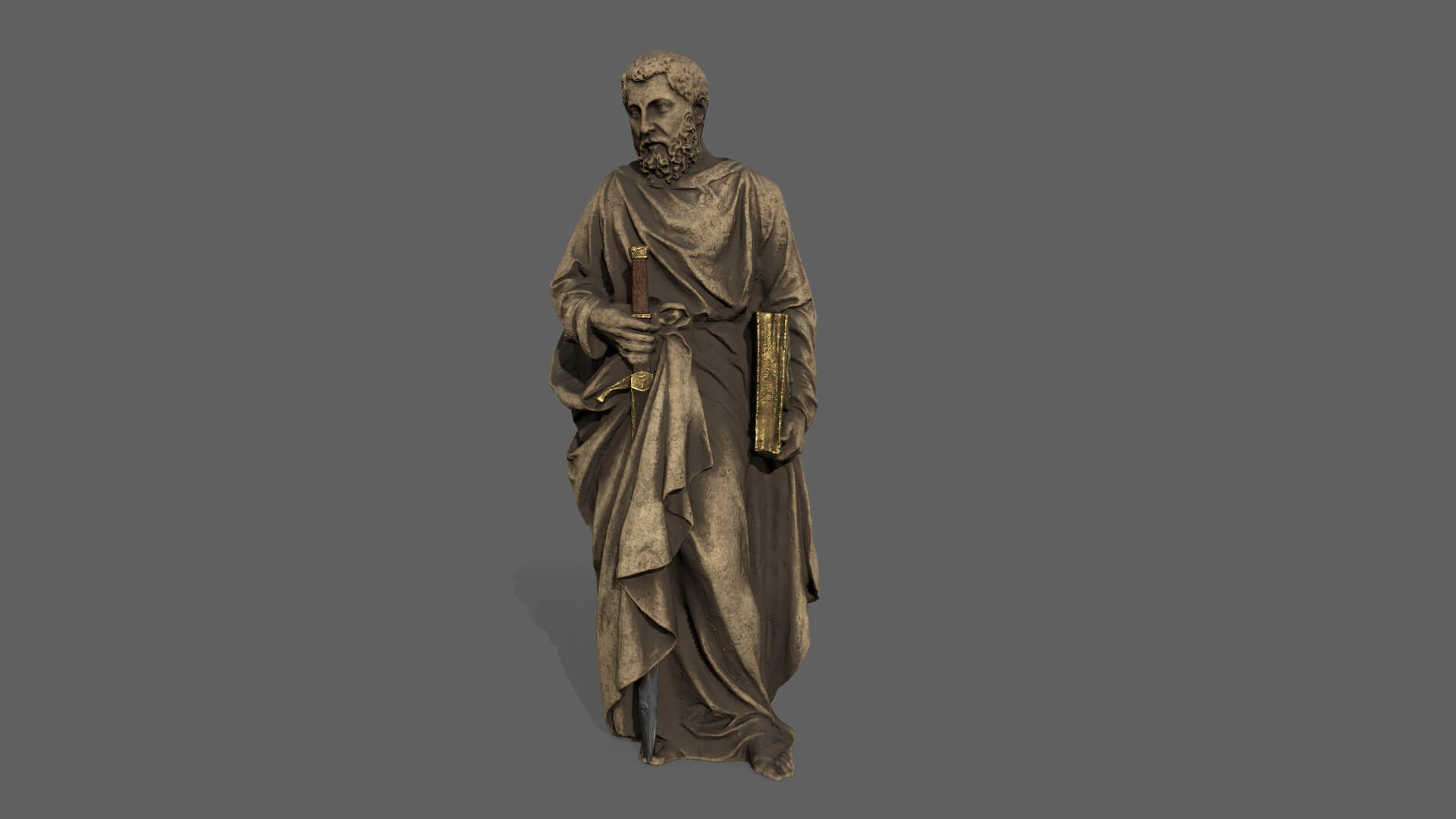 Old Man Statue - 3D Model by Gizem Dilara Tek