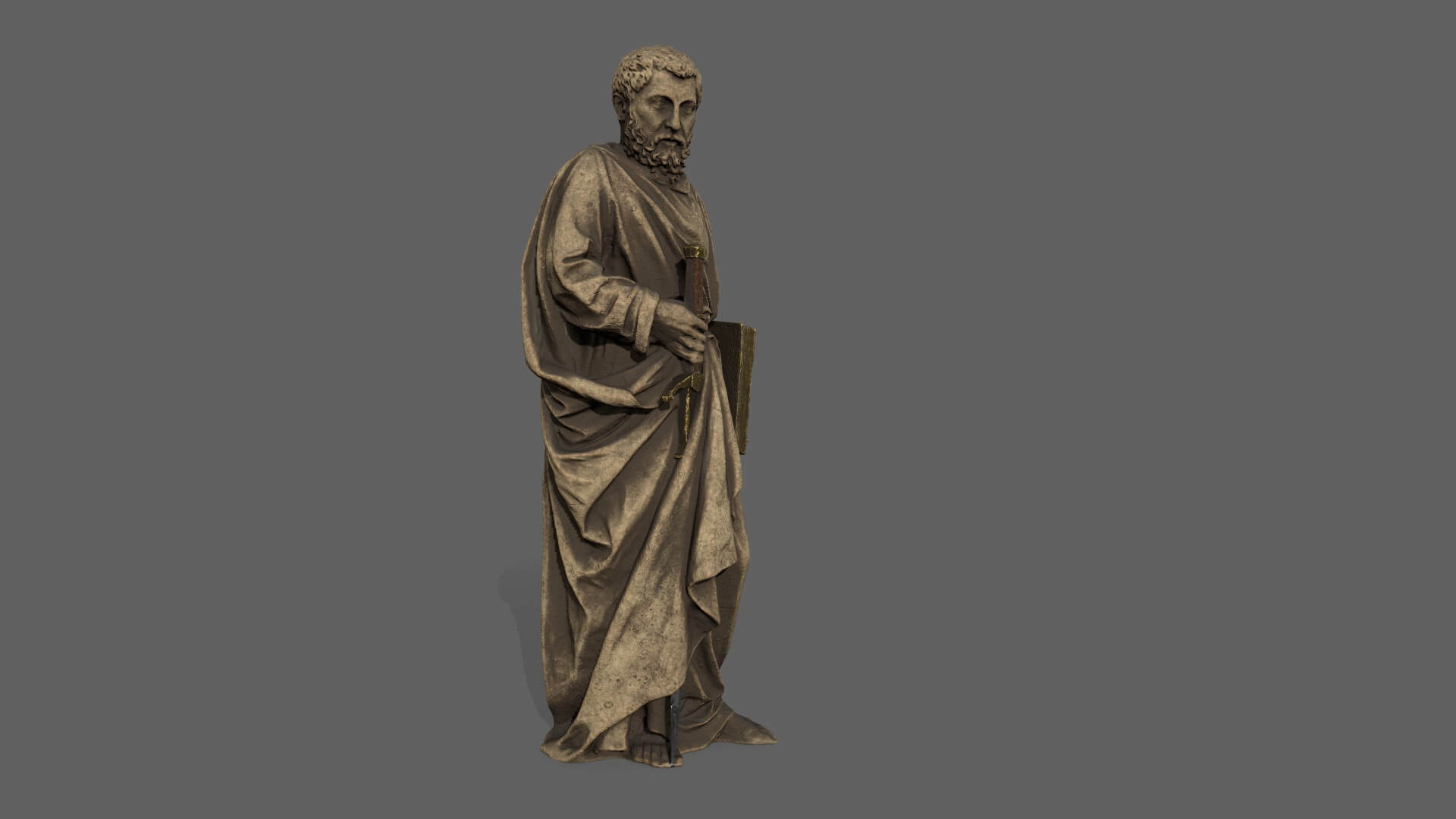 Old Man Statue - 3D Model by Gizem Dilara Tek