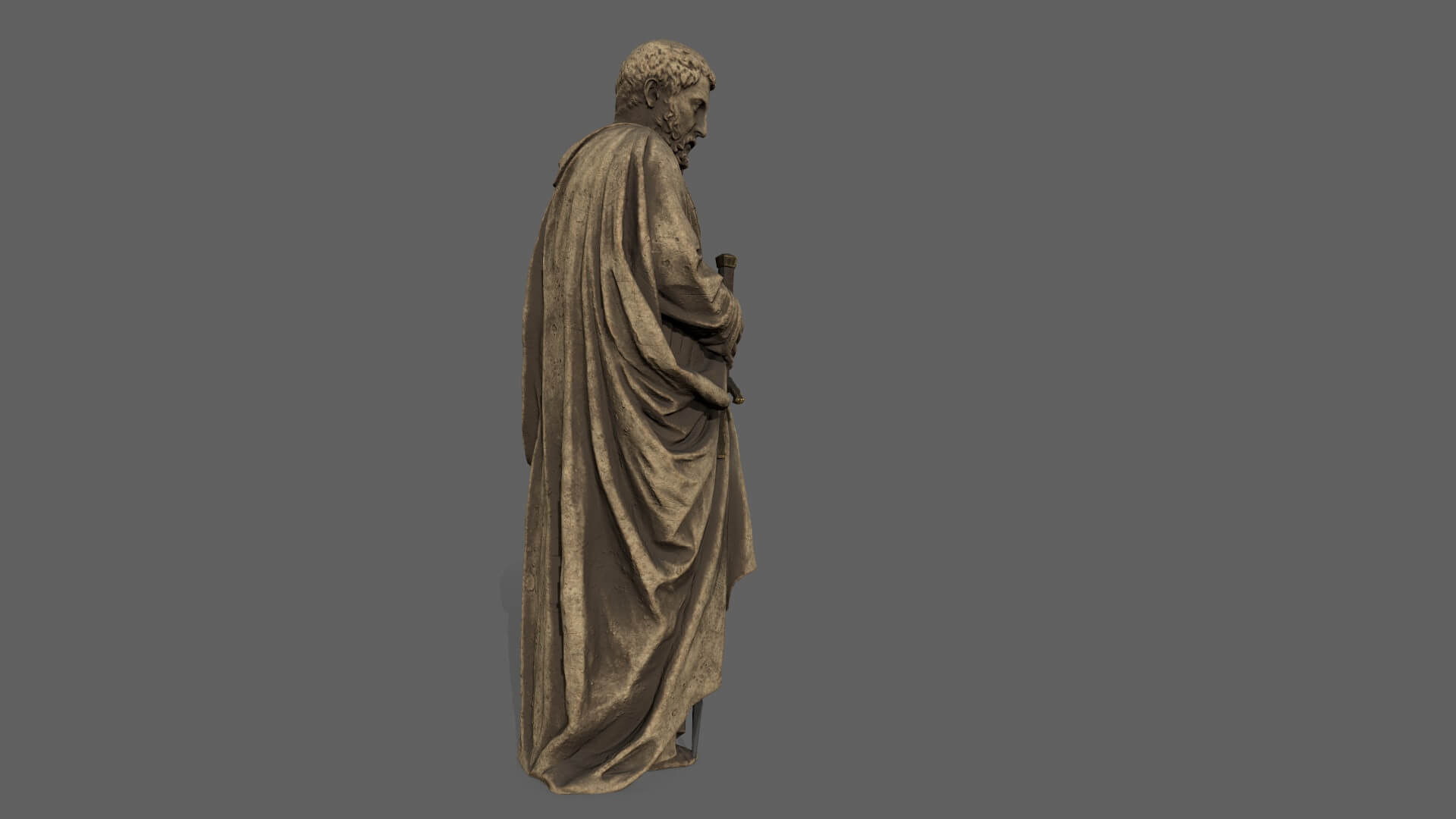 Old Man Statue - 3D Model by Gizem Dilara Tek