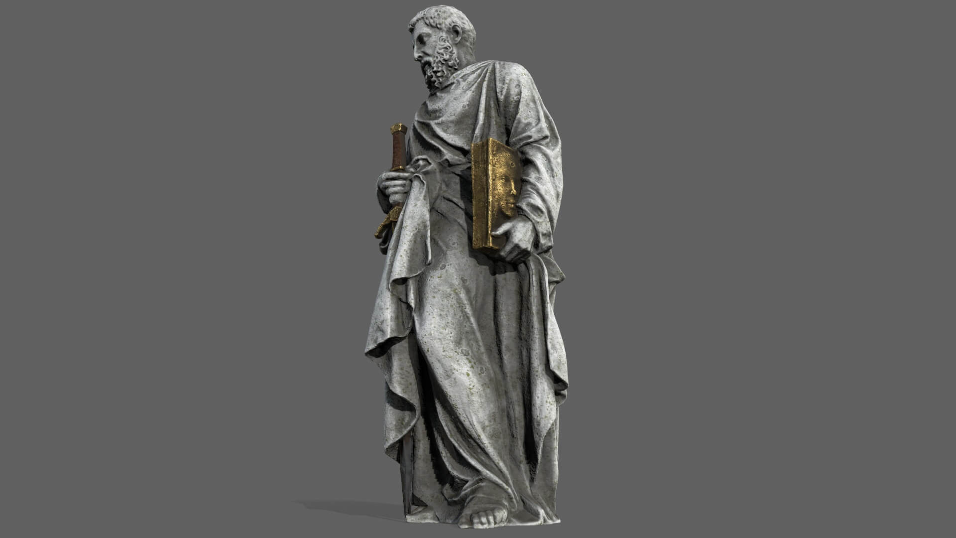 Old Man Statue - 3D Model by Gizem Dilara Tek