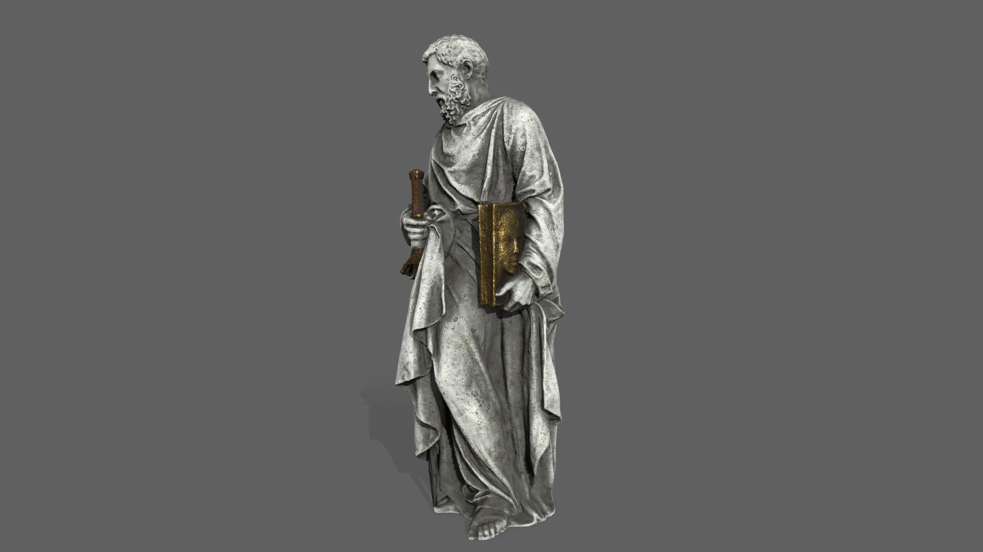 Old Man Statue - 3D Model by Gizem Dilara Tek