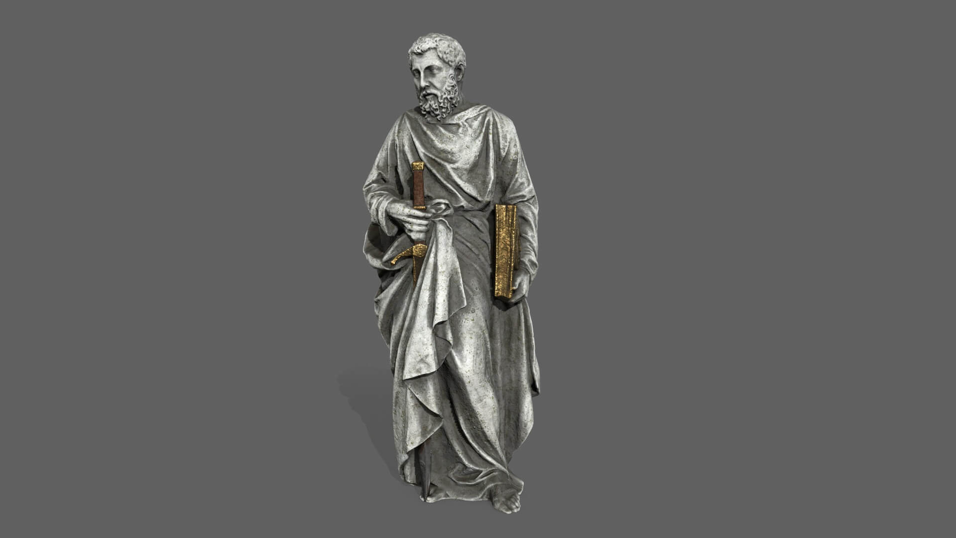 Old Man Statue - 3D Model by Gizem Dilara Tek