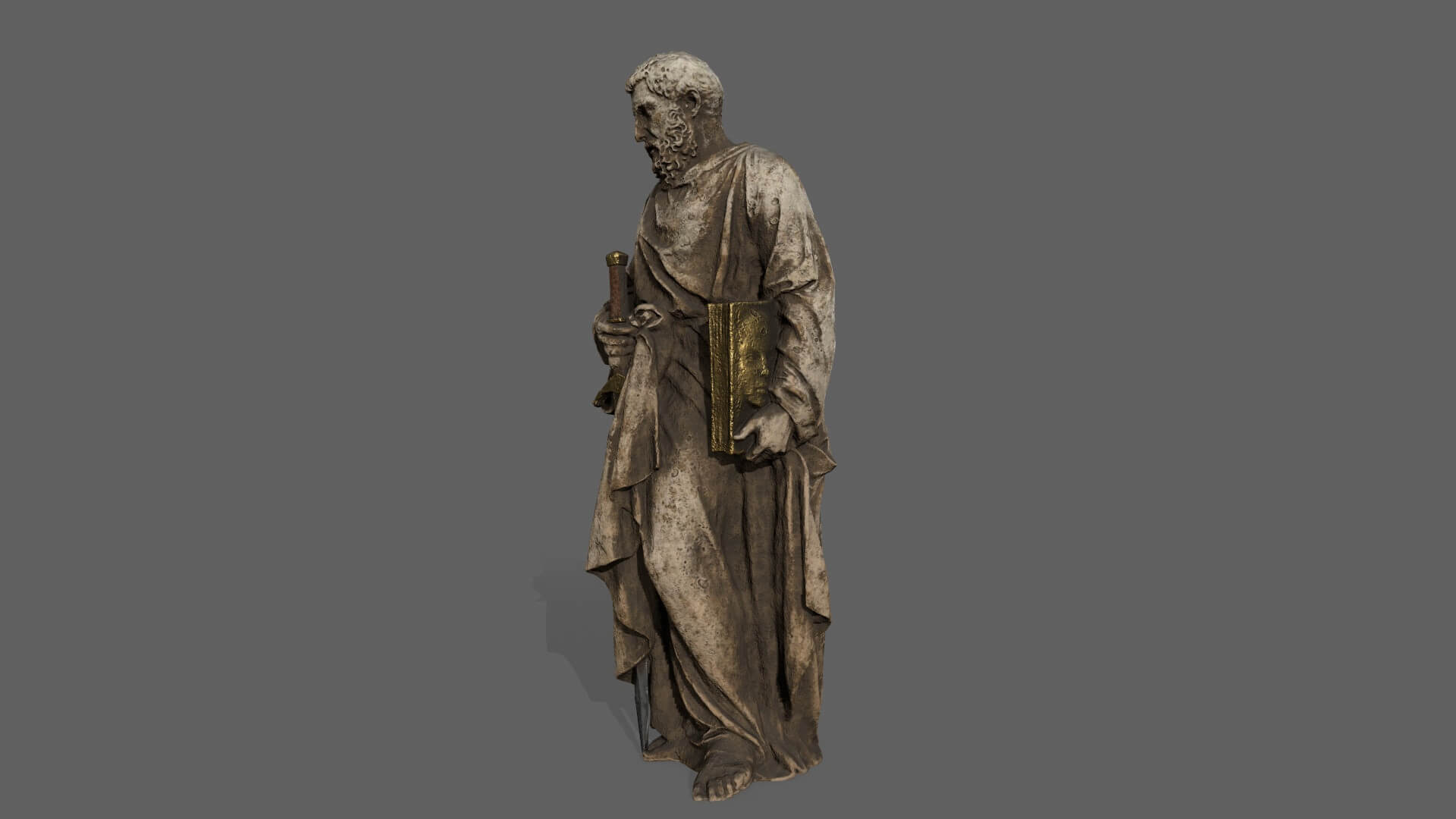 Old Man Statue - 3D Model by Gizem Dilara Tek