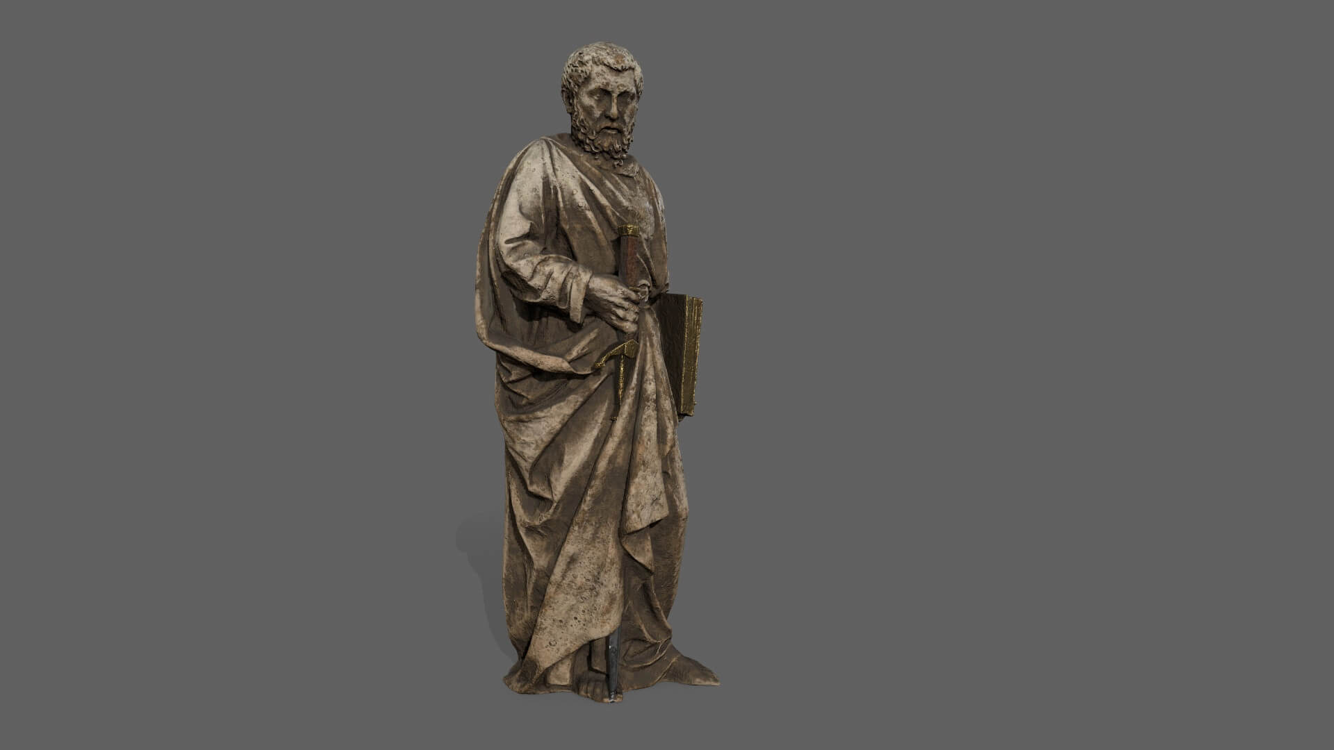Old Man Statue - 3D Model by Gizem Dilara Tek