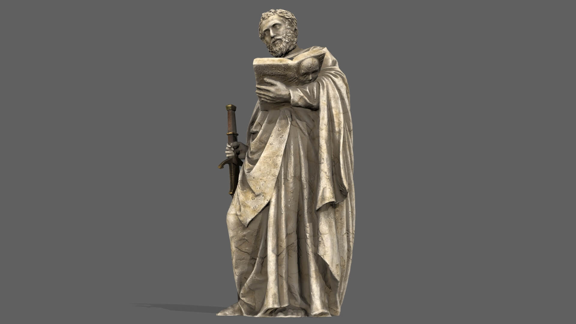 Old Man Statue - 3D Model by Gizem Dilara Tek