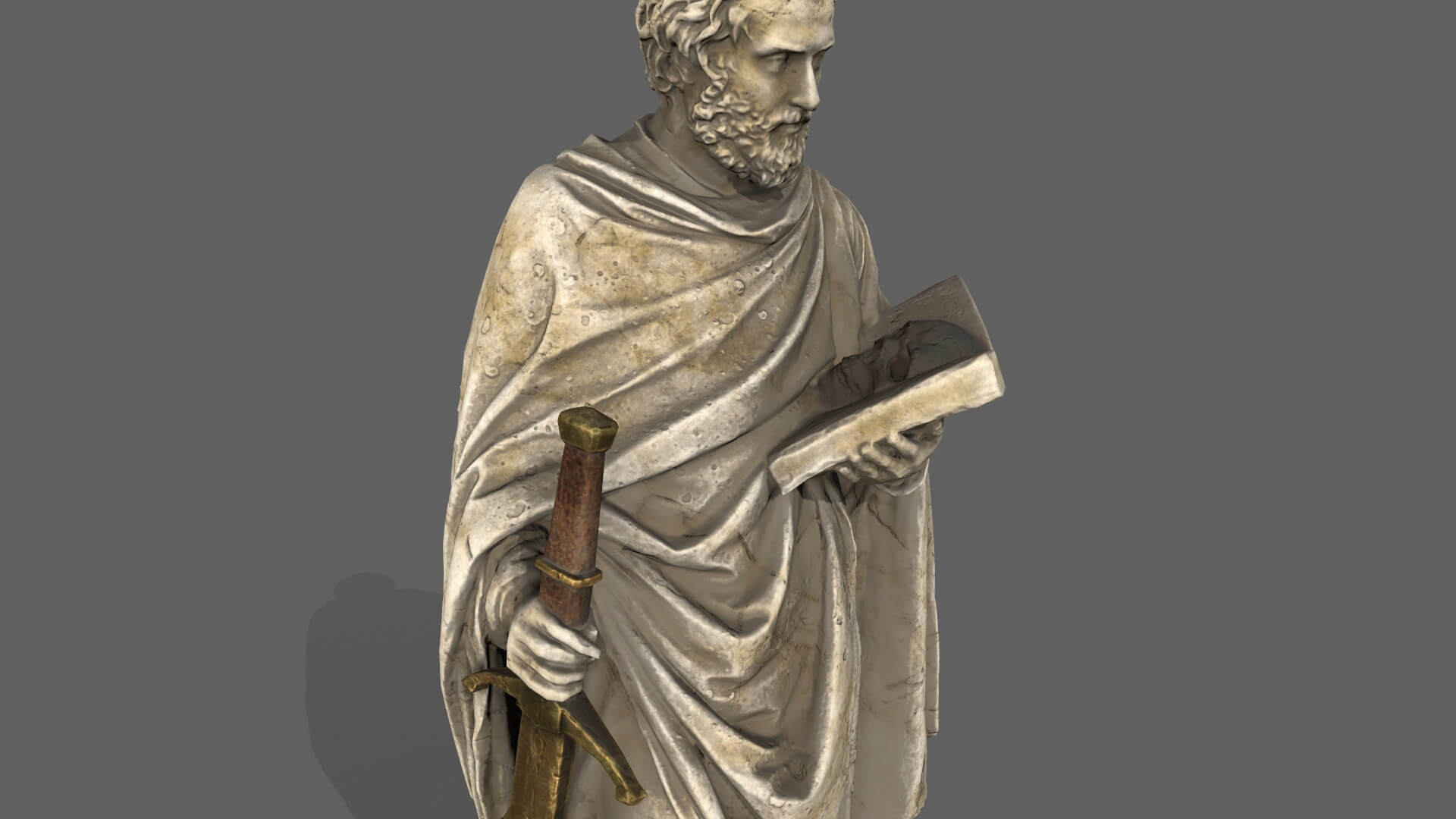 Old Man Statue - 3D Model by Gizem Dilara Tek