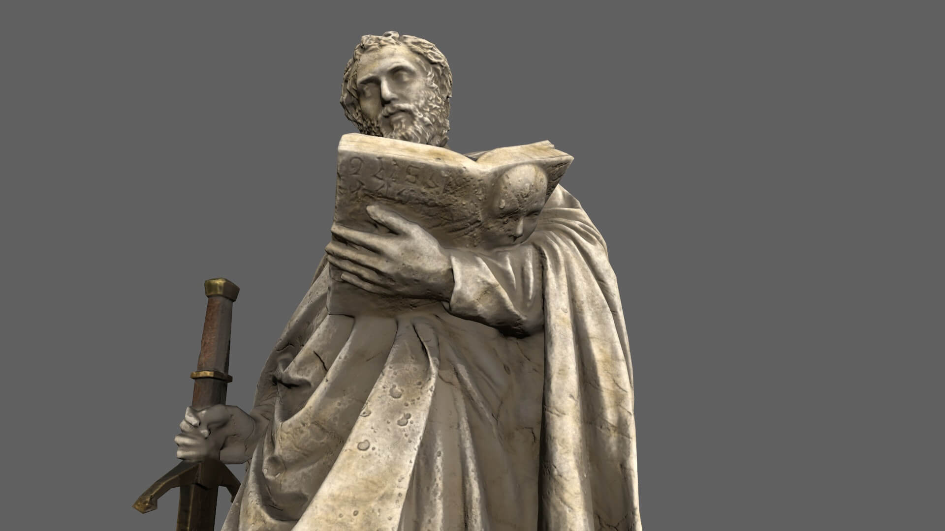 Old Man Statue - 3D Model by Gizem Dilara Tek