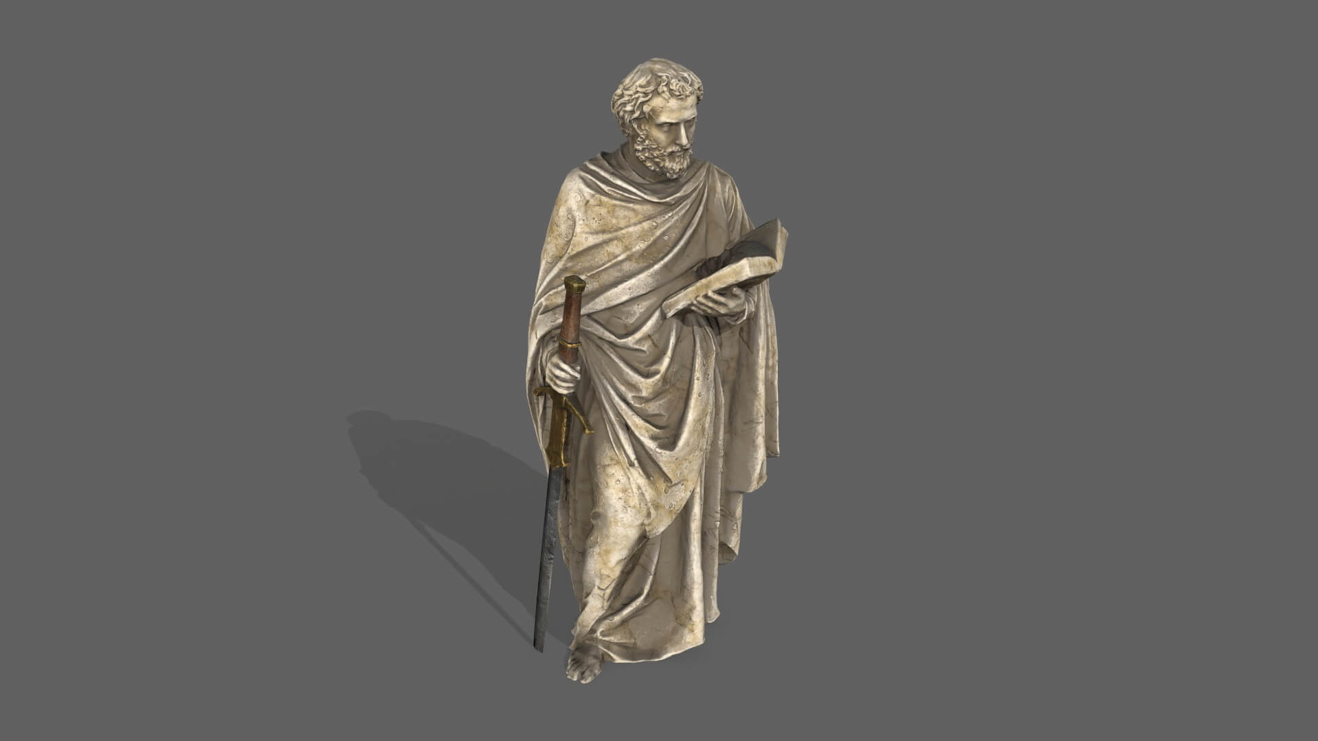 Old Man Statue - 3D Model by Gizem Dilara Tek