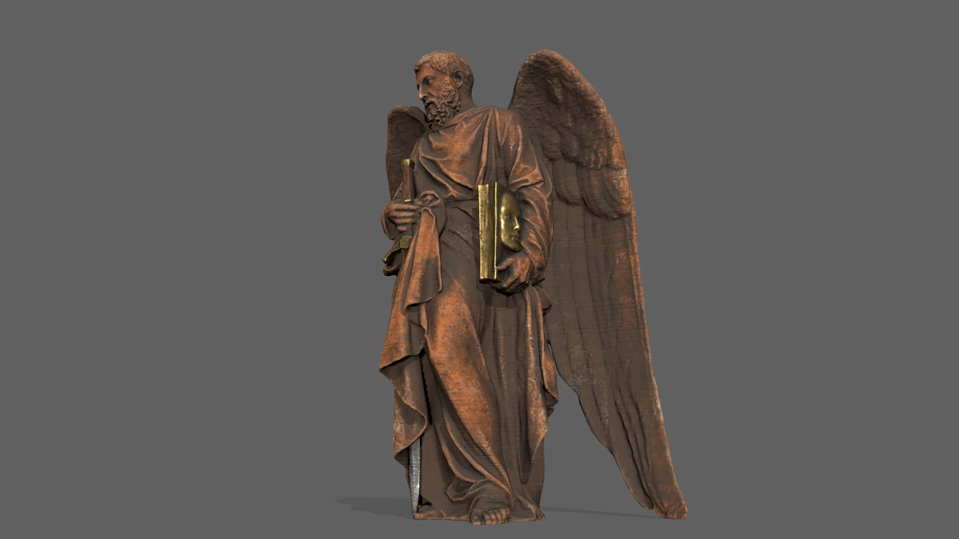 Old Man Statue - 3D Model by Gizem Dilara Tek