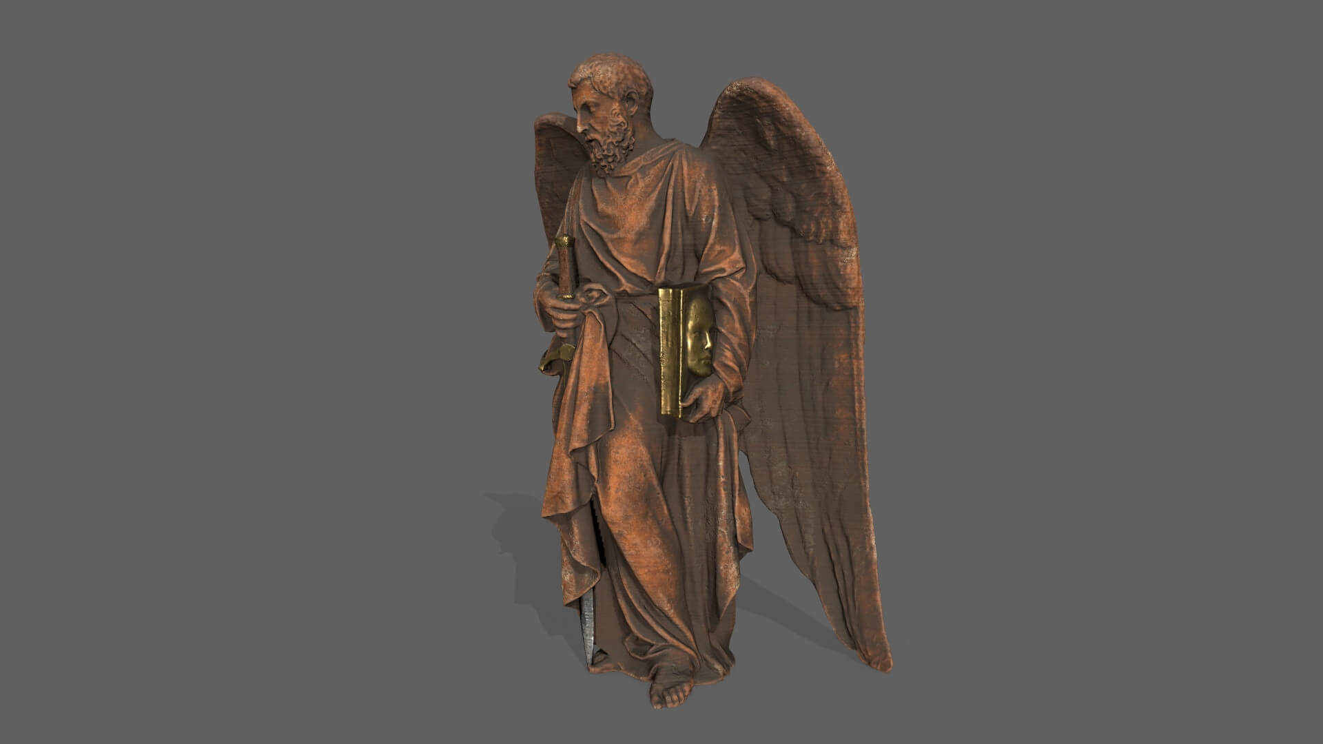 Old Man Statue - 3D Model by Gizem Dilara Tek