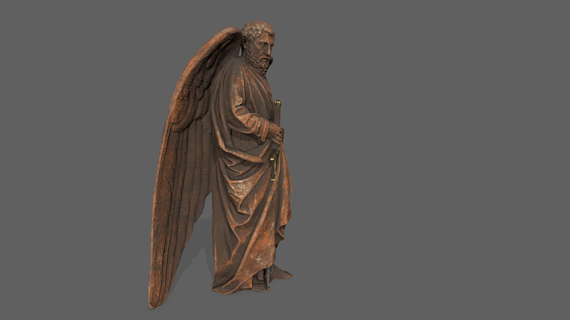 Old Man Statue - 3D Model by Gizem Dilara Tek