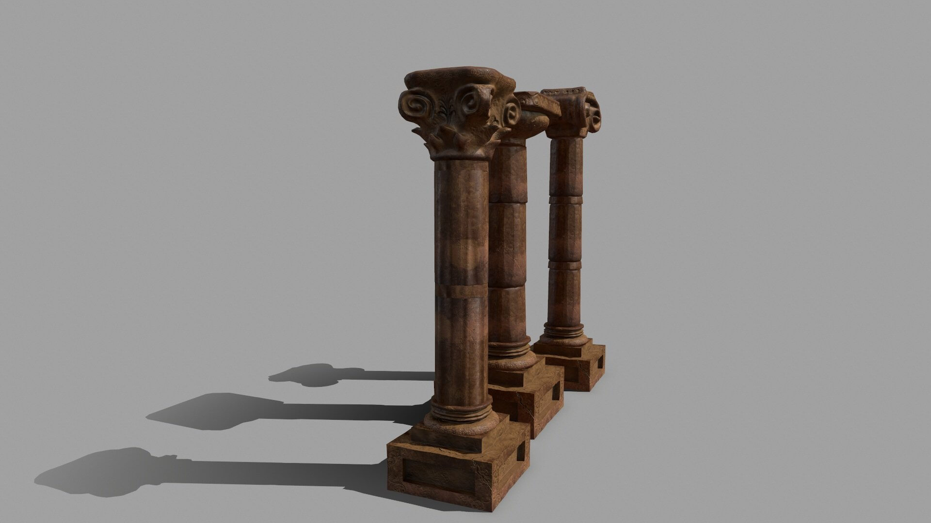 Pillar Set - 3D Model by Gizem Dilara Tek