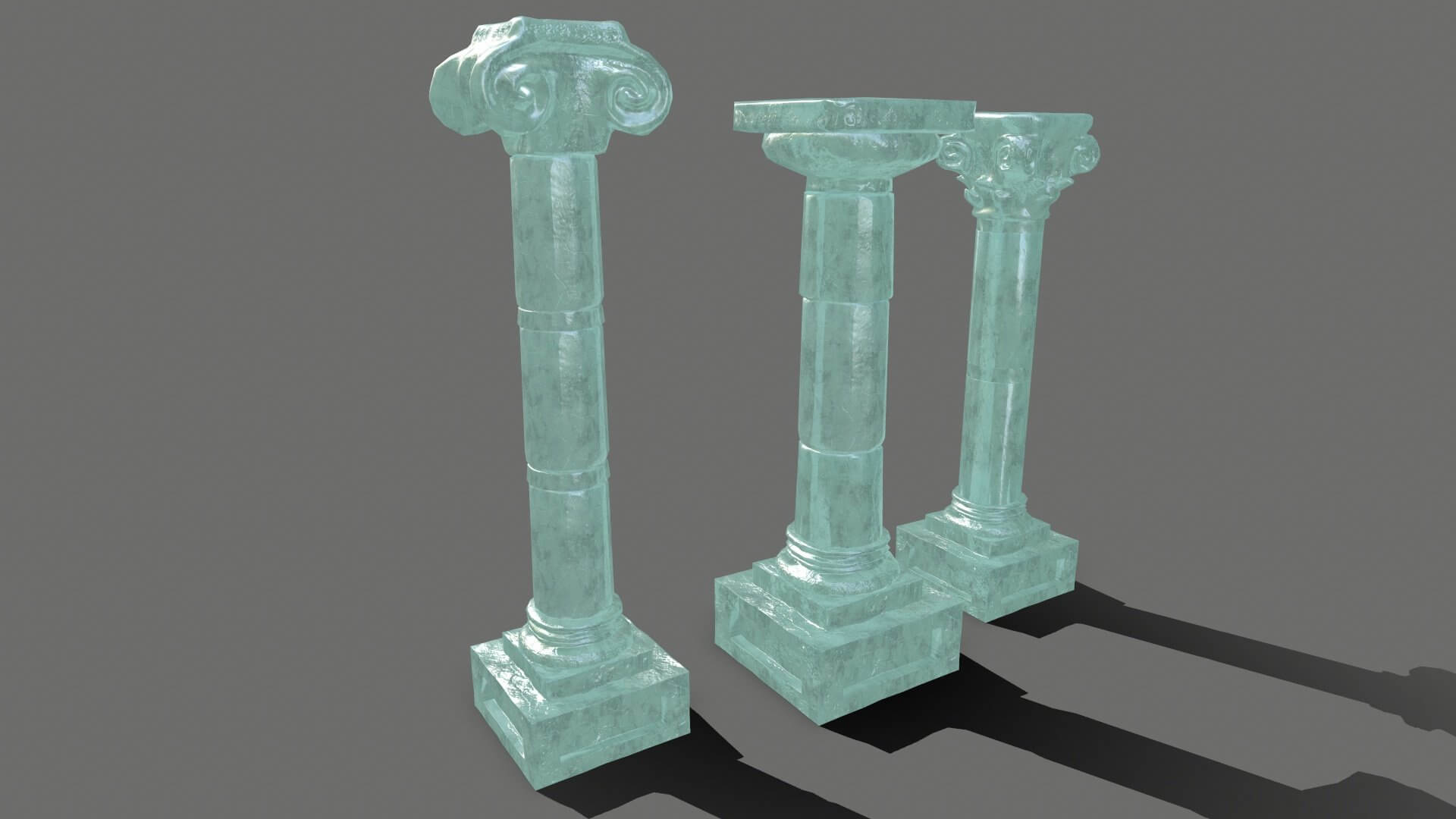 Pillar Set - 3D Model by Gizem Dilara Tek