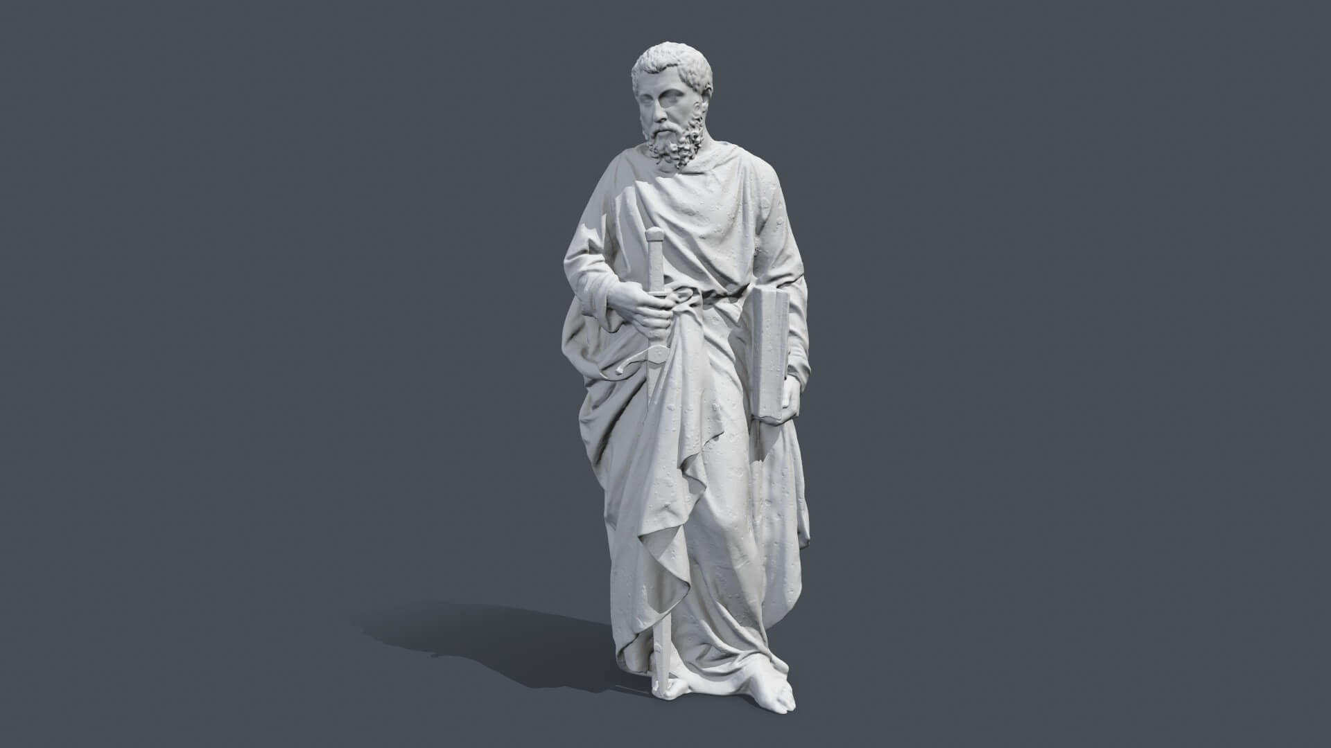 Old Man Statue - 3D Model by Gizem Dilara Tek