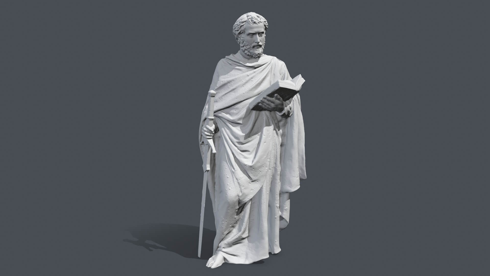 Old Man Statue - 3D Model by Gizem Dilara Tek