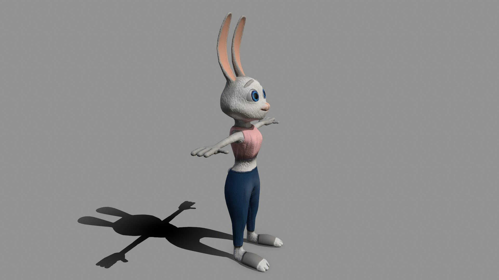 Rabbit Cartoon Character - 3D Model by Gizem Dilara Tek