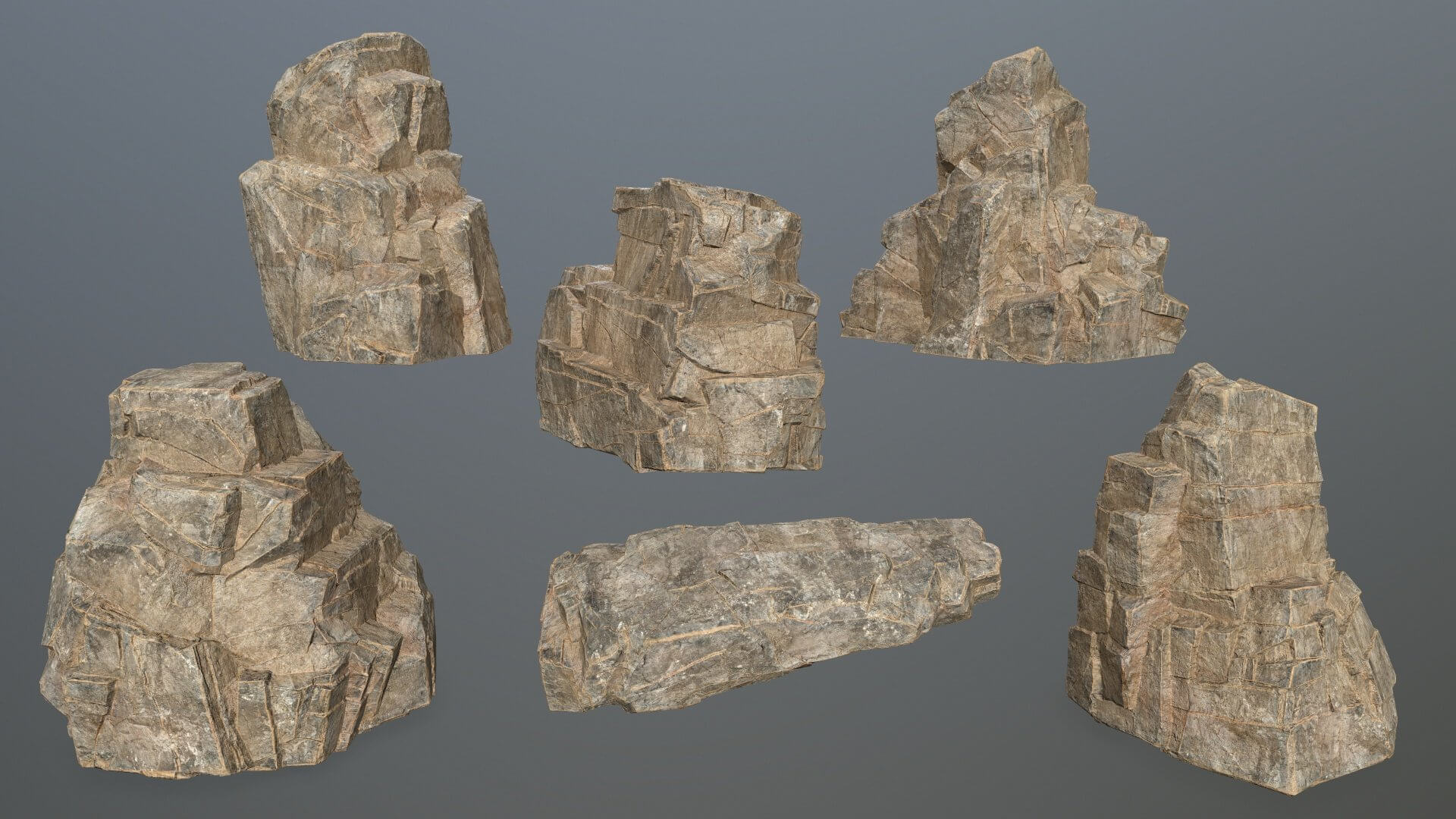 Rock Set - 3D Model by Gizem Dilara Tek