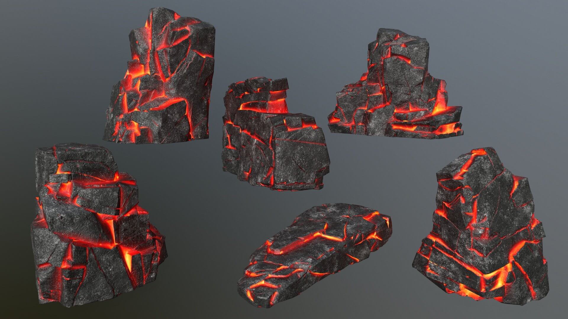 Rock Set - 3D Model by Gizem Dilara Tek