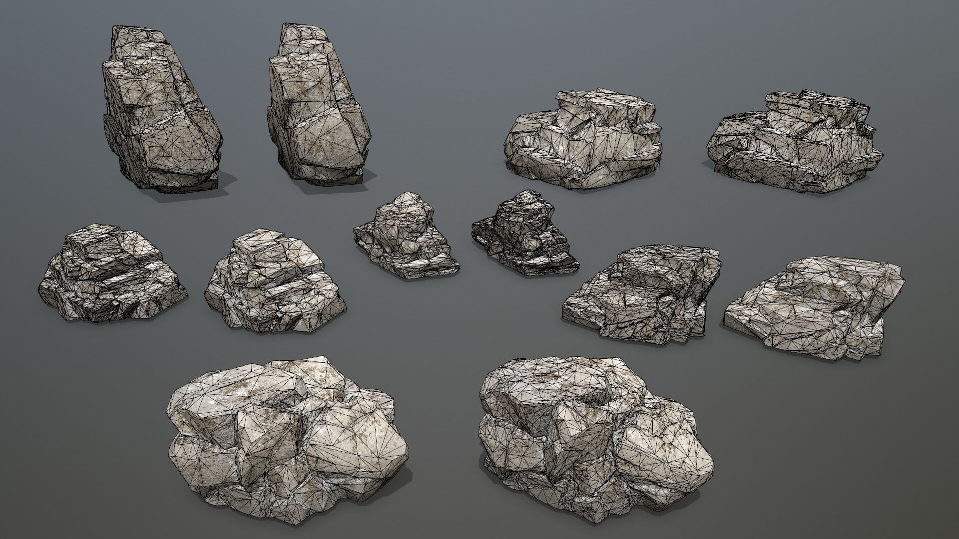 Rock Set - 3D Model by Gizem Dilara Tek