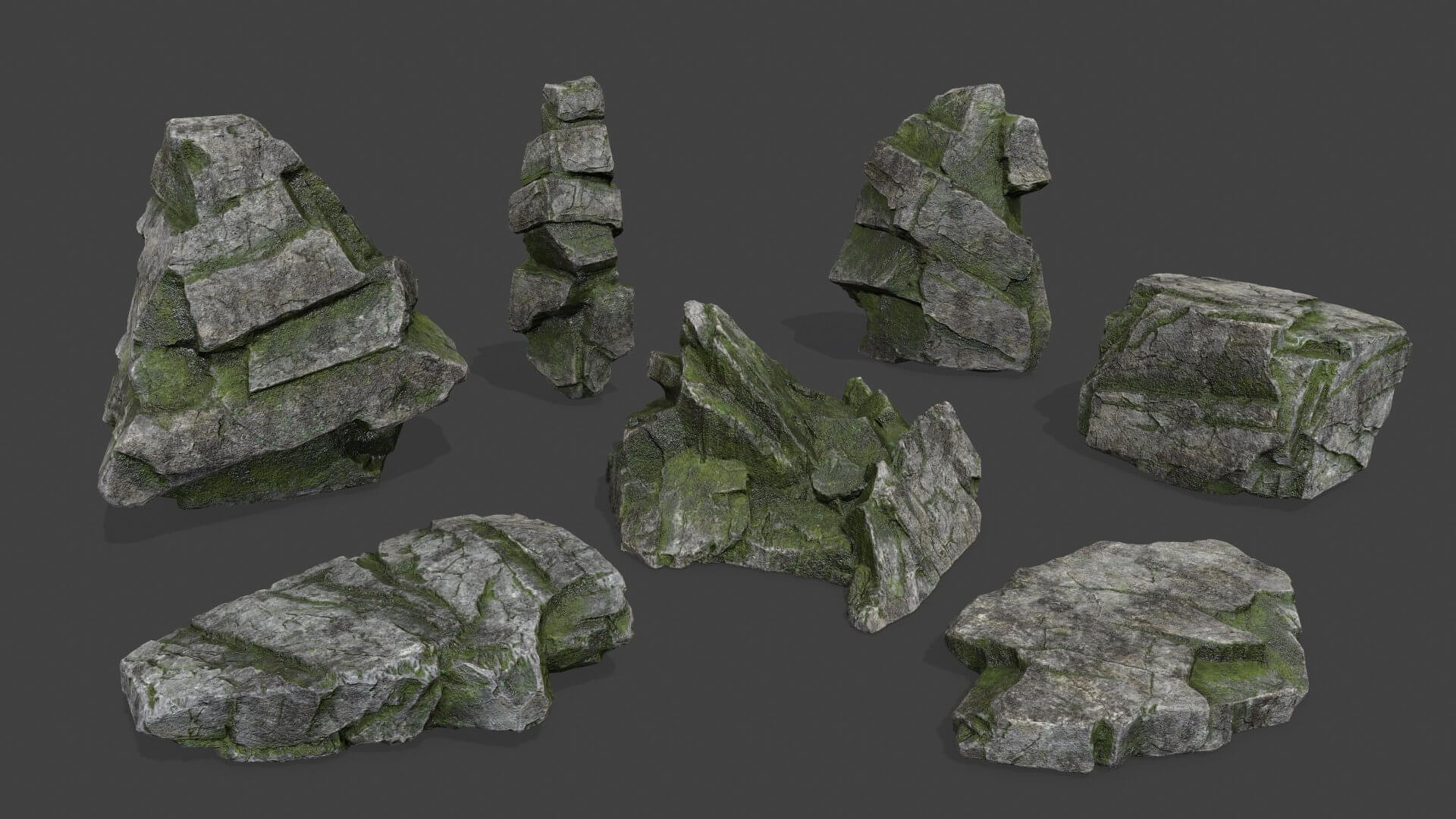 Rock Set - 3D Model by Gizem Dilara Tek