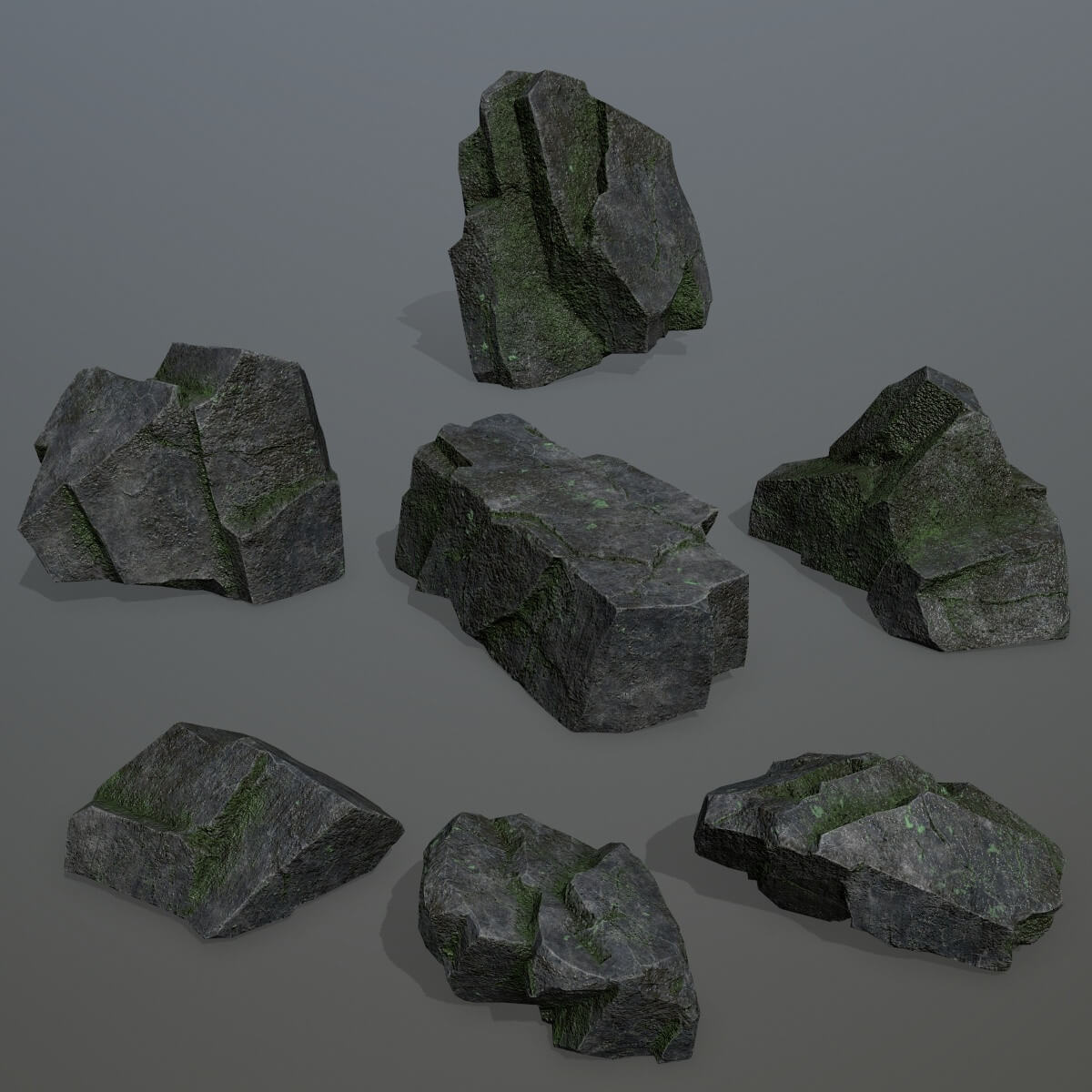 Rocks Set 1 - 3D Model by Gizem Dilara Tek