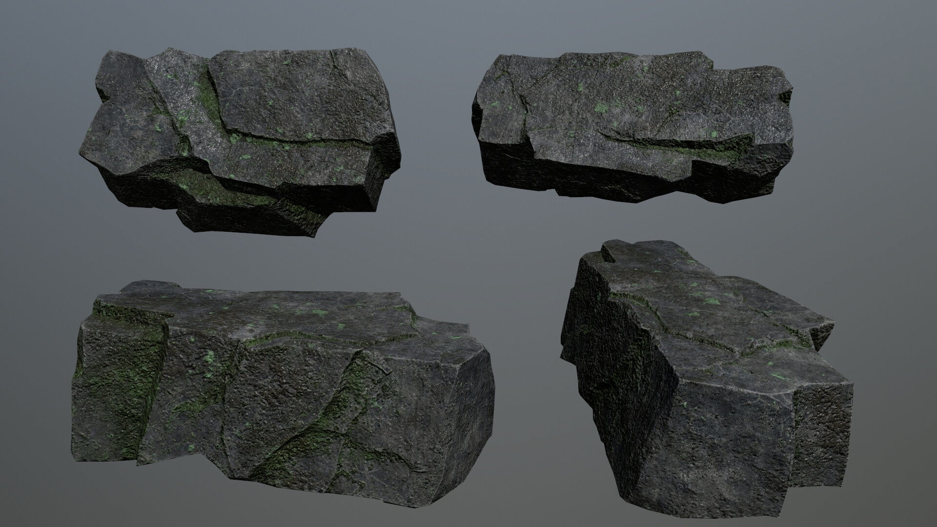 Rocks Set 1 - 3D Model by Gizem Dilara Tek