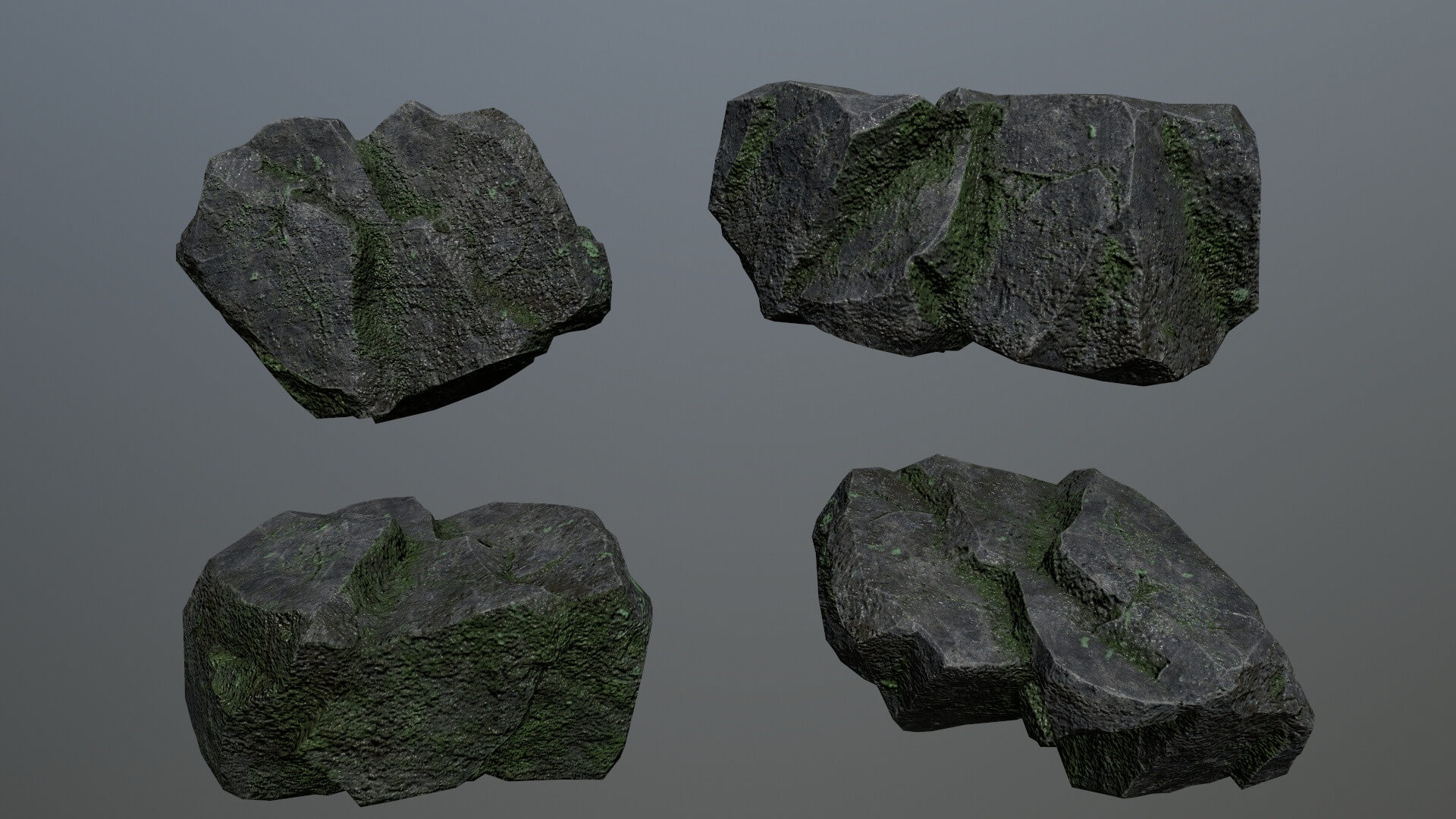 Rocks Set 1 - 3D Model by Gizem Dilara Tek