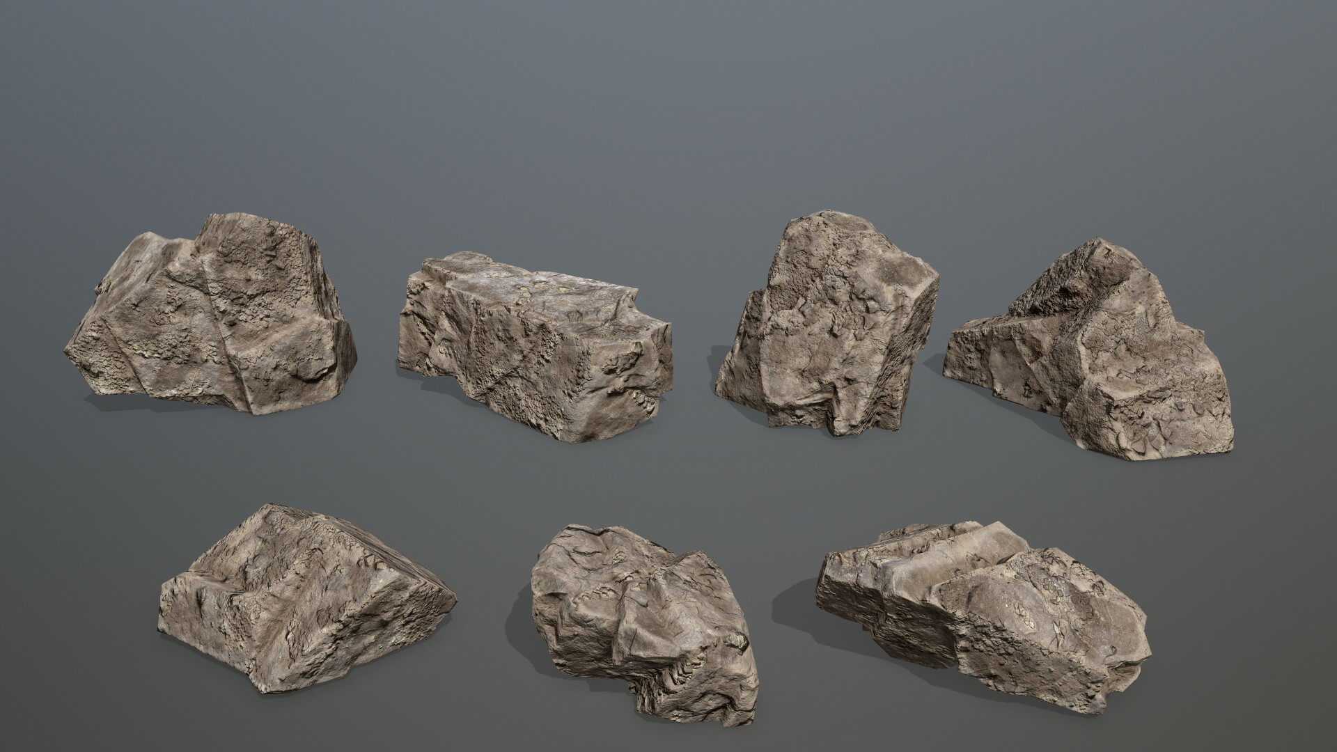 Rocks Set 14 - 3D Model by Gizem Dilara Tek