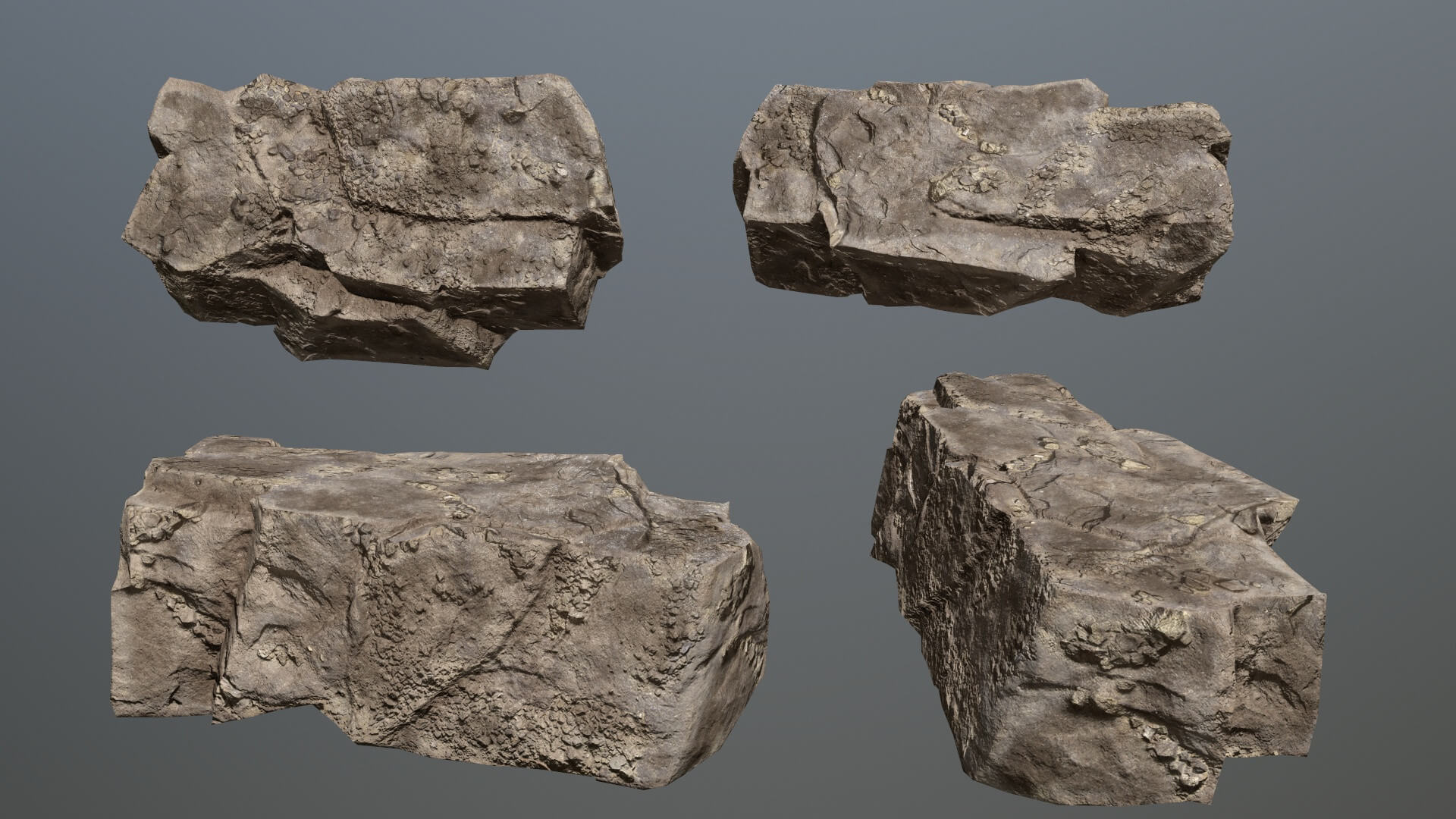 Rocks Set 14 - 3D Model by Gizem Dilara Tek