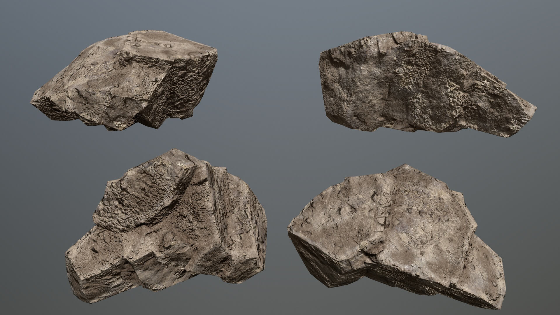 Rocks Set 14 - 3D Model by Gizem Dilara Tek