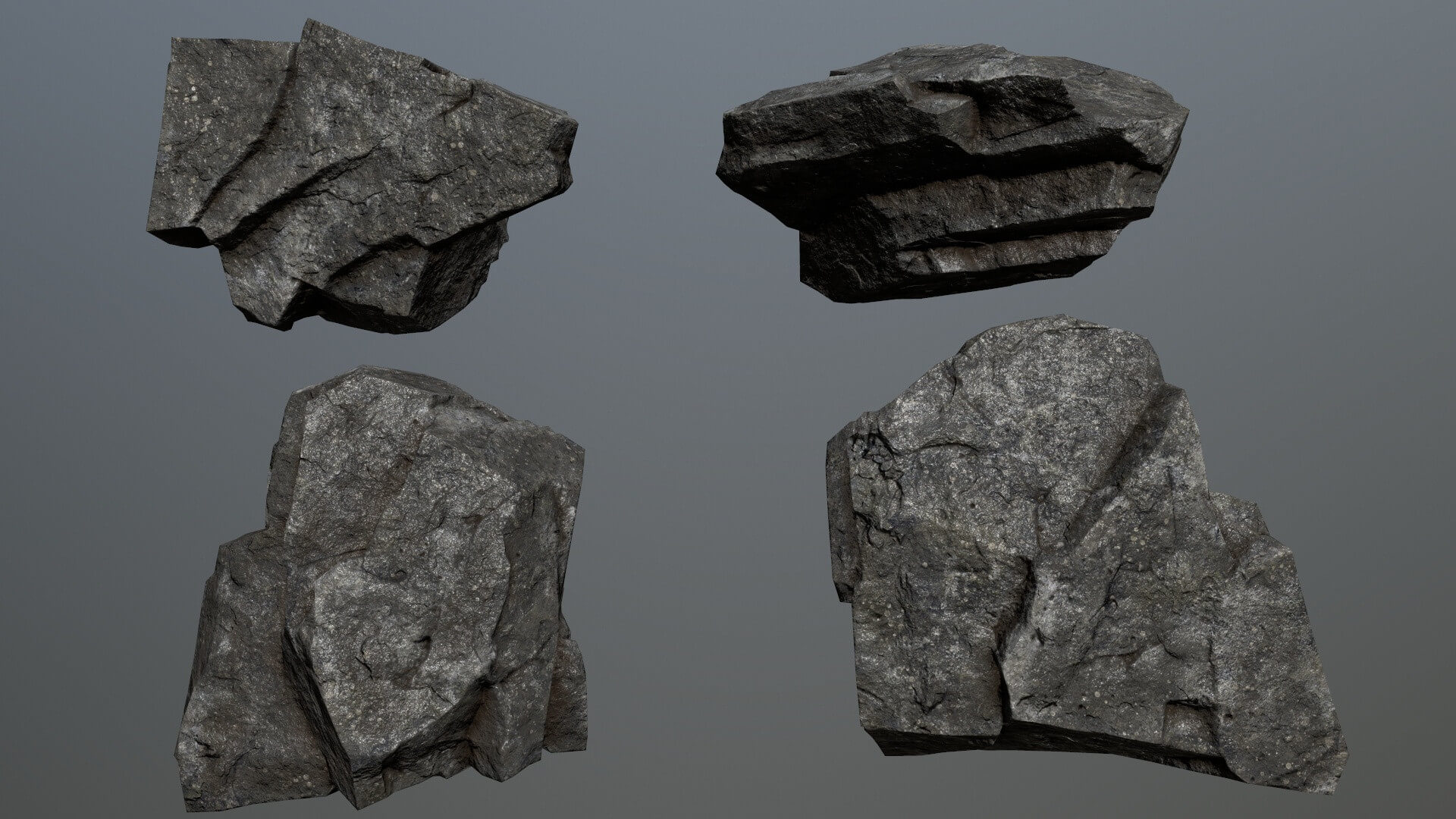 Rocks Set 15 - 3D Model by Gizem Dilara Tek