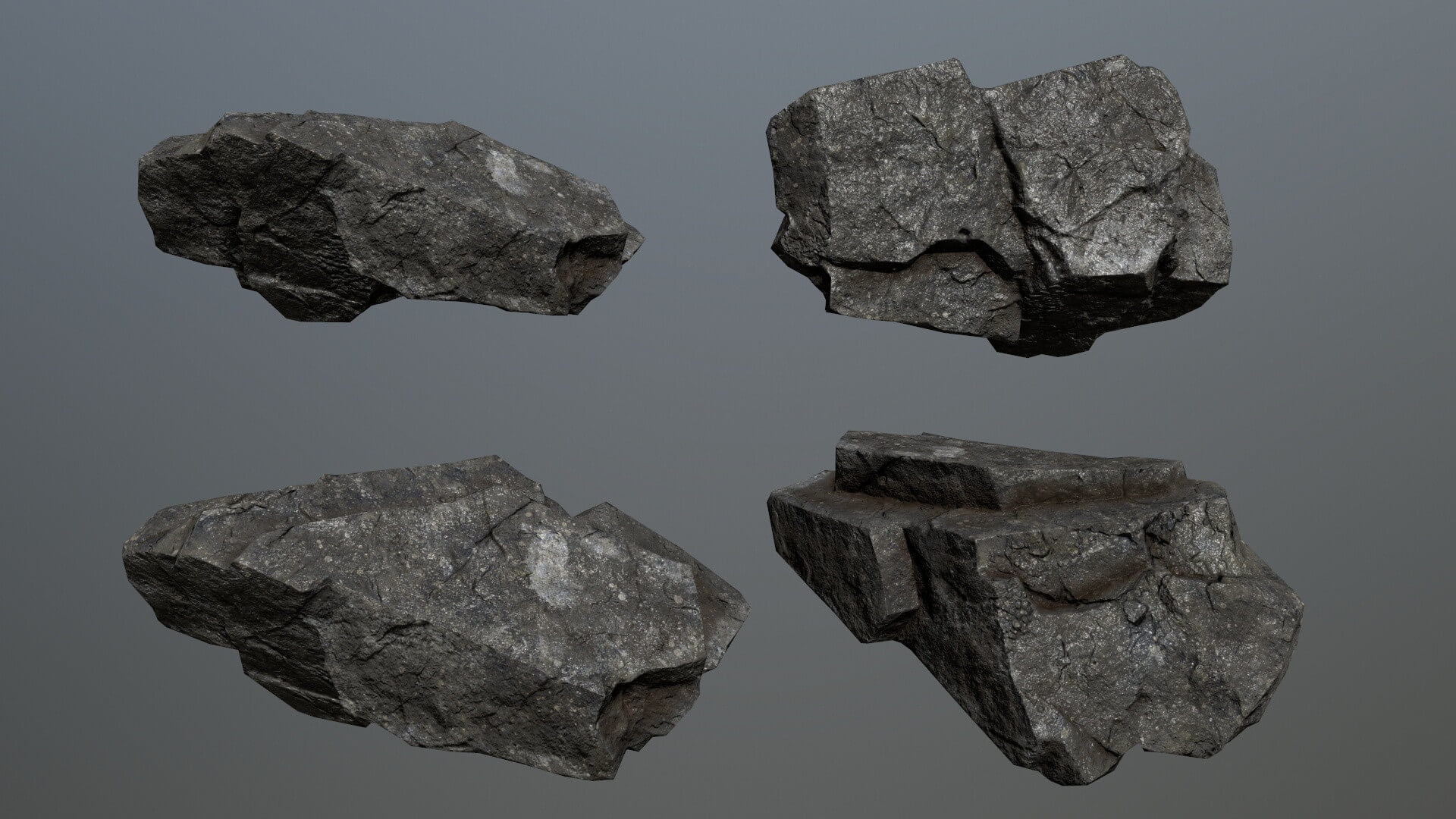 Rocks Set 15 - 3D Model by Gizem Dilara Tek