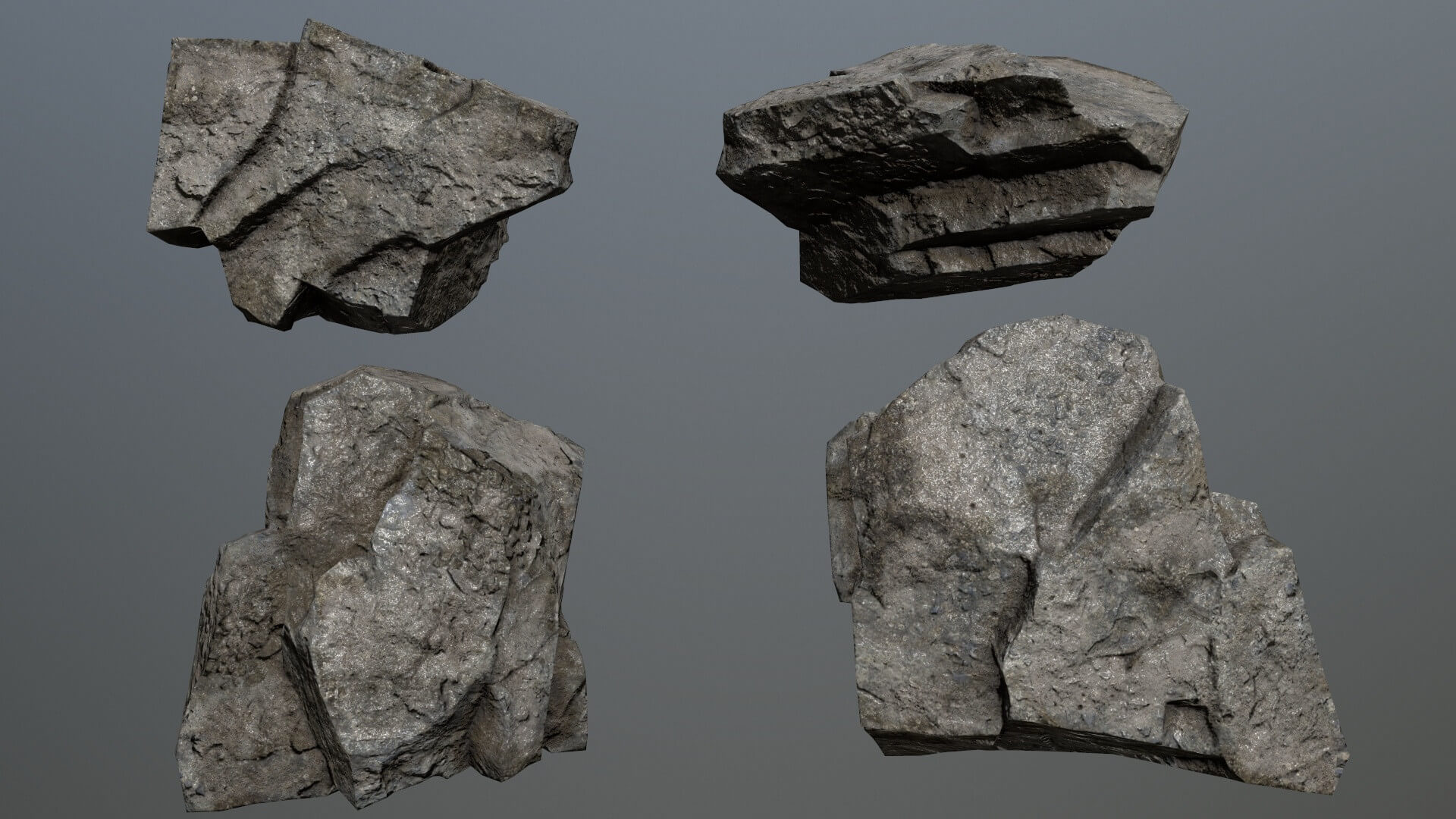 Rocks Set 18 - 3D Model by Gizem Dilara Tek