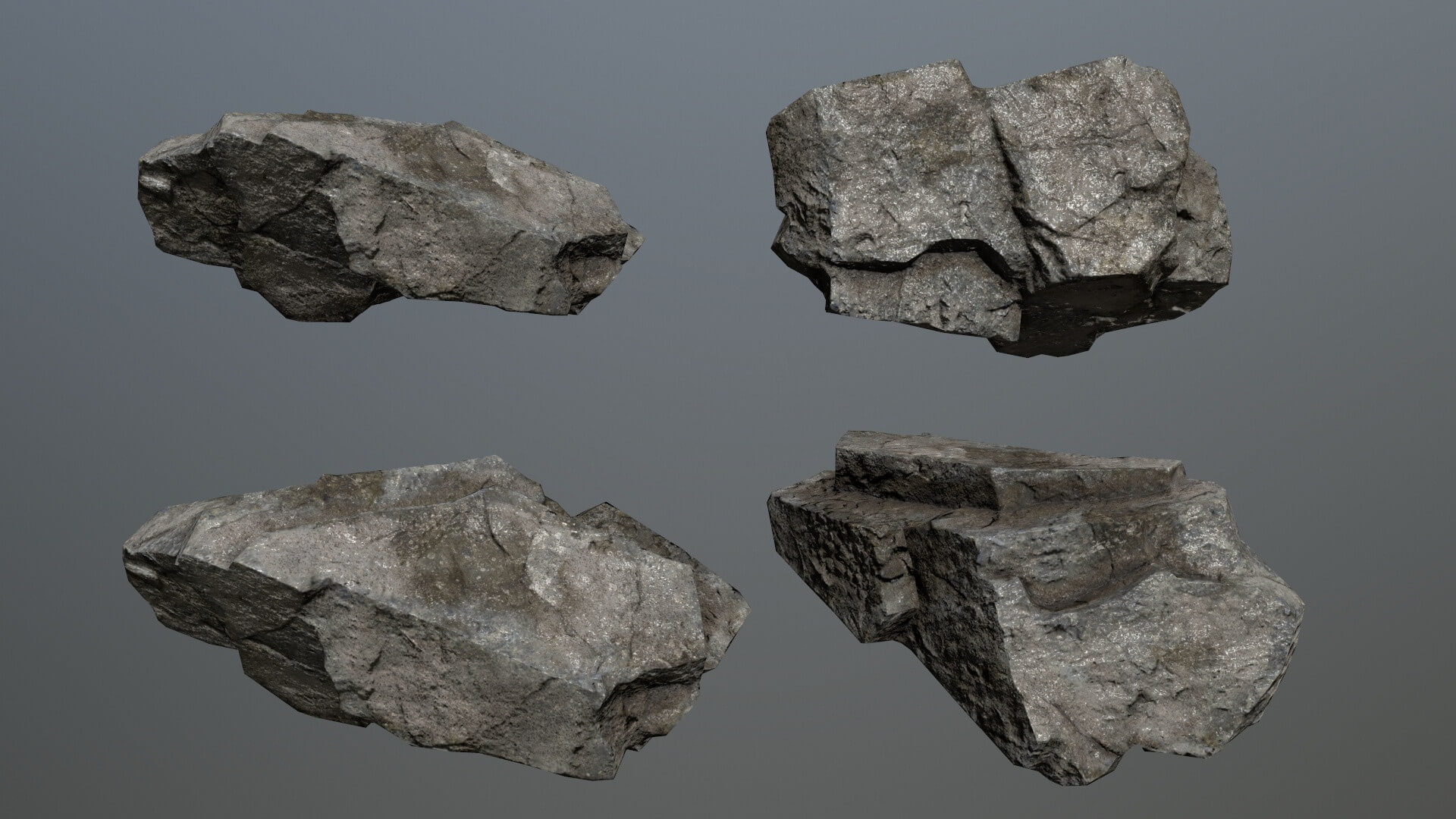 Rocks Set 18 - 3D Model by Gizem Dilara Tek