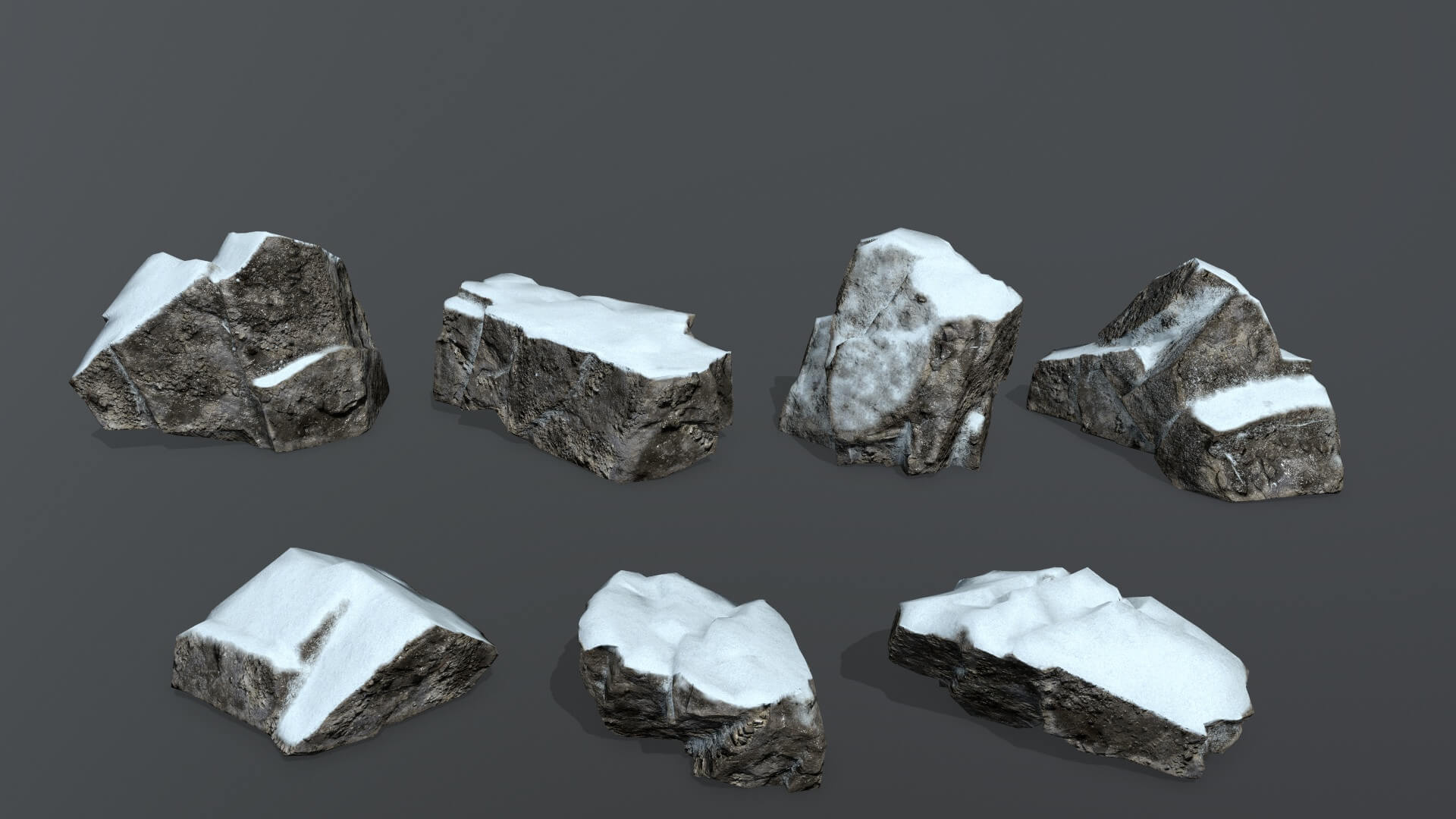 Rocks Set 19 - 3D Model by Gizem Dilara Tek