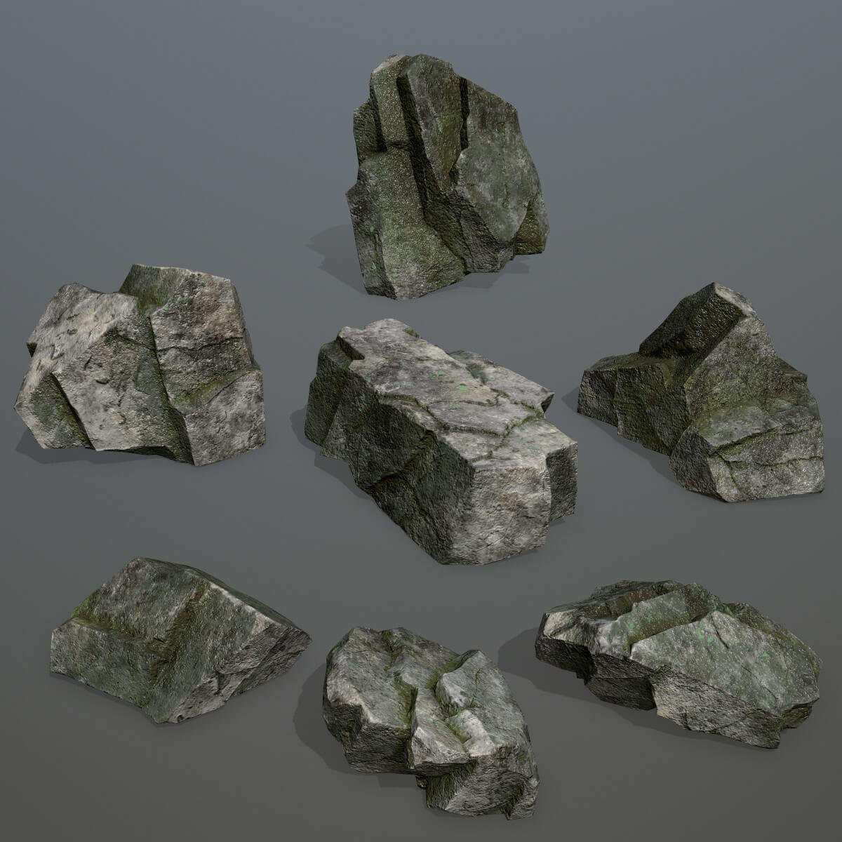 Rocks Set 3 - 3D Model by Gizem Dilara Tek