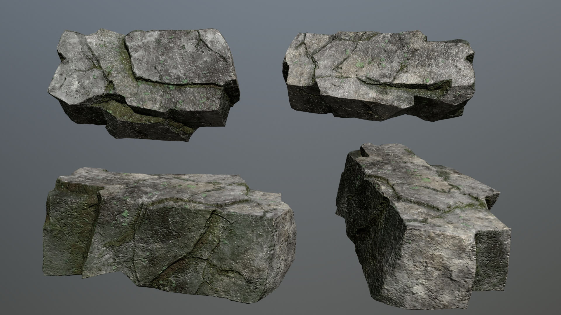 Rocks Set 3 - 3D Model by Gizem Dilara Tek
