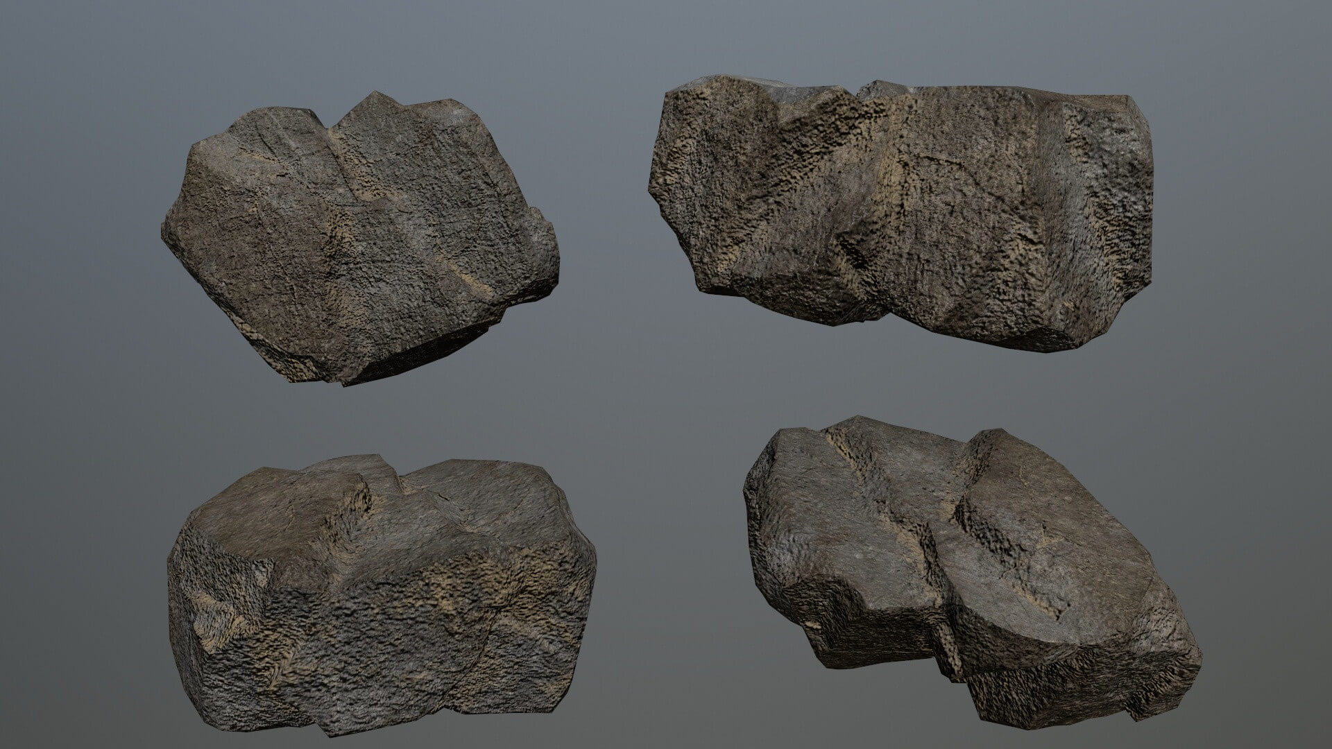 Rocks Set 4 - 3D Model by Gizem Dilara Tek