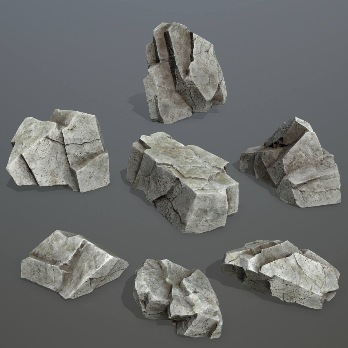 Rocks Set 5 - 3D Model by Gizem Dilara Tek