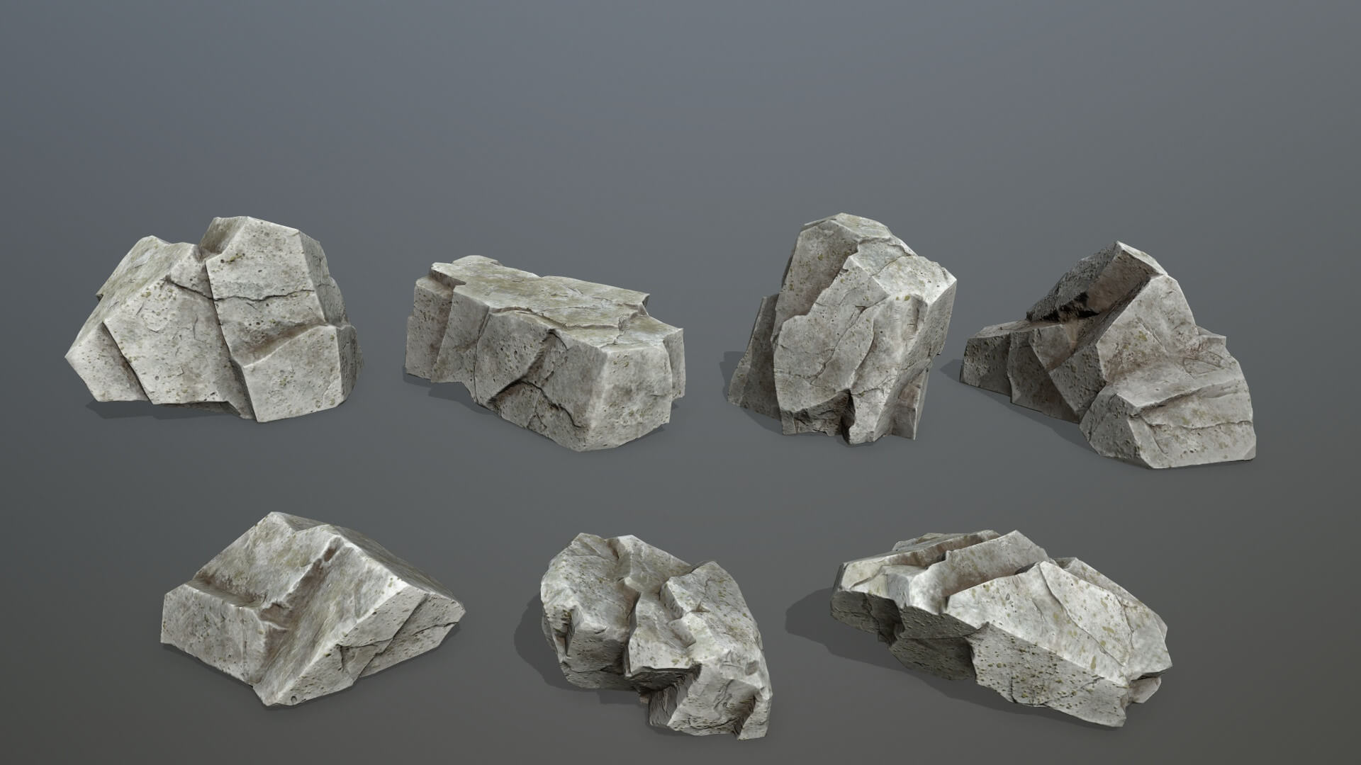 Rocks Set 5 - 3D Model by Gizem Dilara Tek