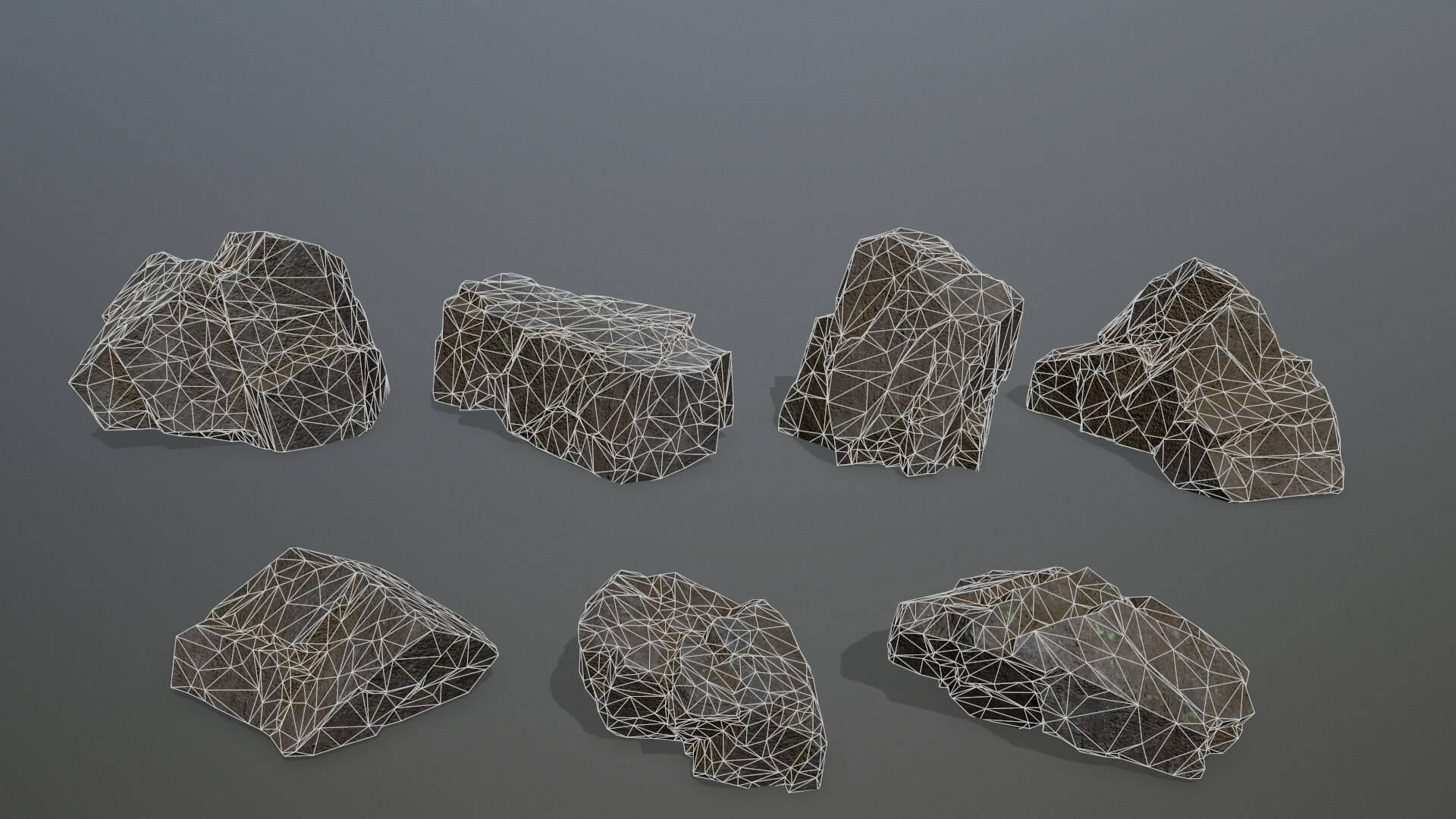 Rocks Set 6 - 3D Model by Gizem Dilara Tek