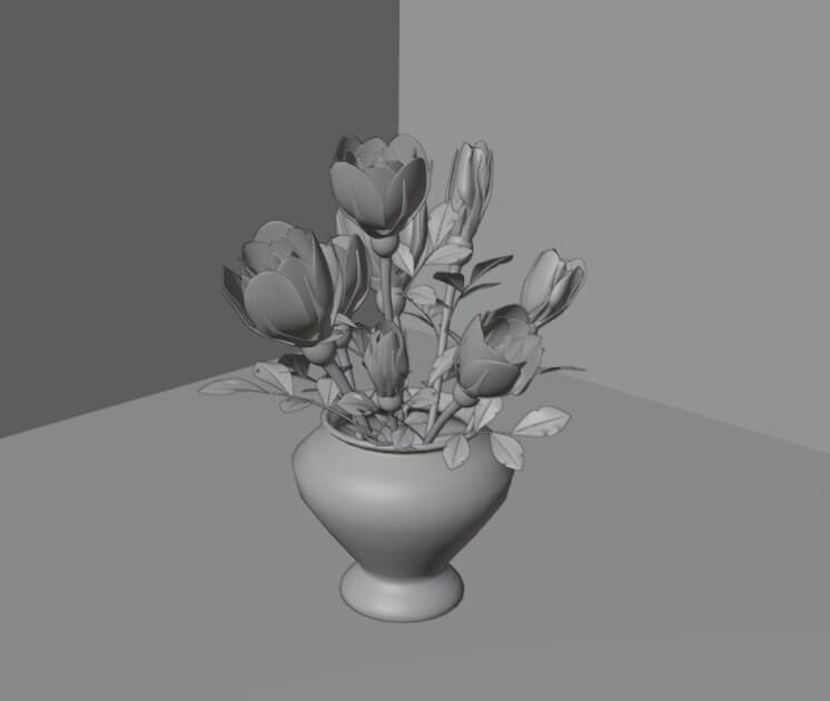 Rose Animation - 3D Model by Gizem Dilara Tek