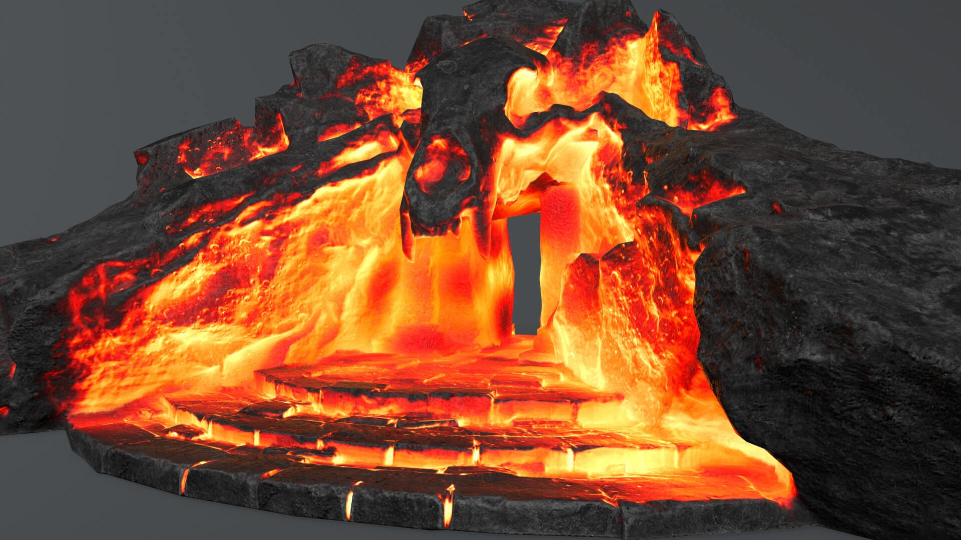 Skull Gate 11 - 3D Model by Gizem Dilara Tek