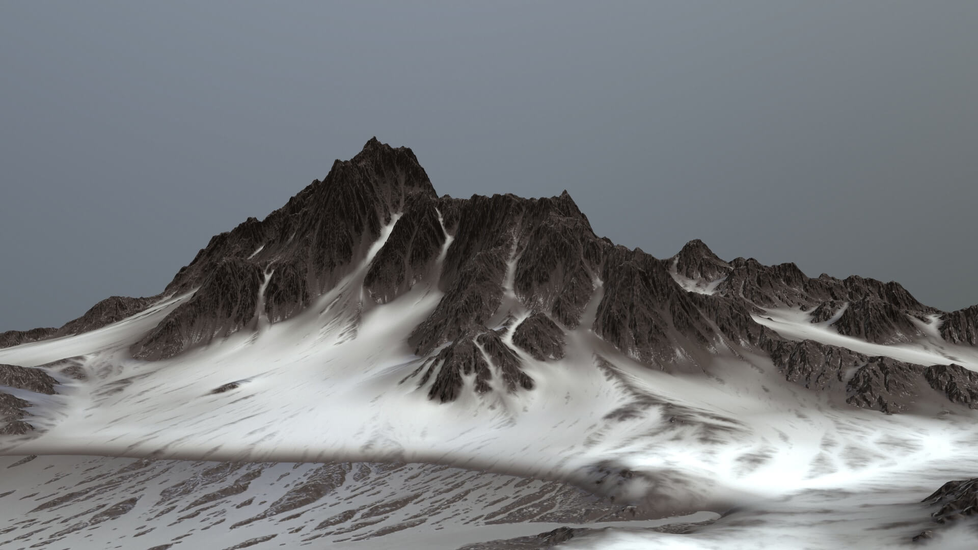 Snow Mountain - 3D Model by Gizem Dilara Tek