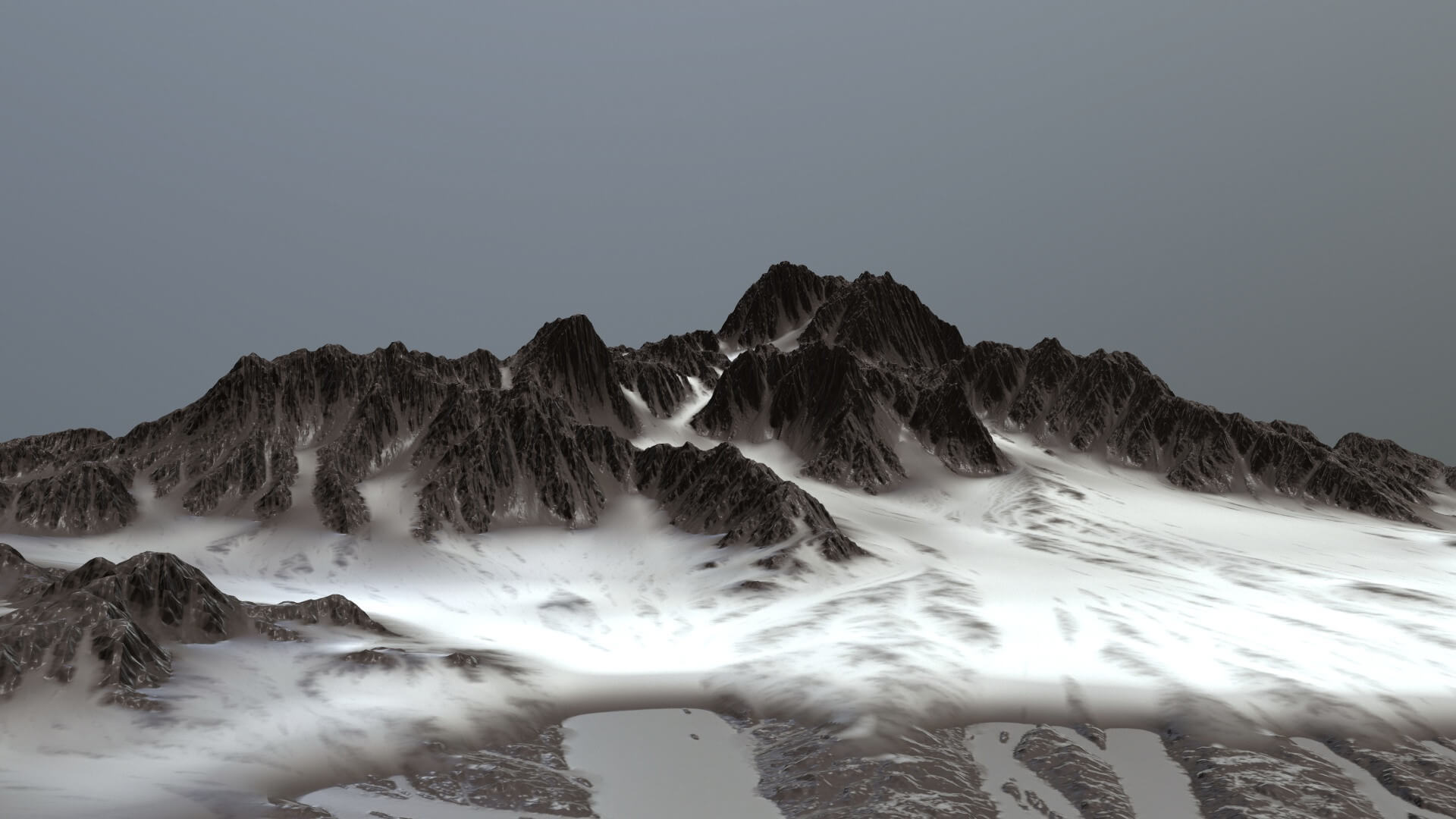 Snow Mountain - 3D Model by Gizem Dilara Tek