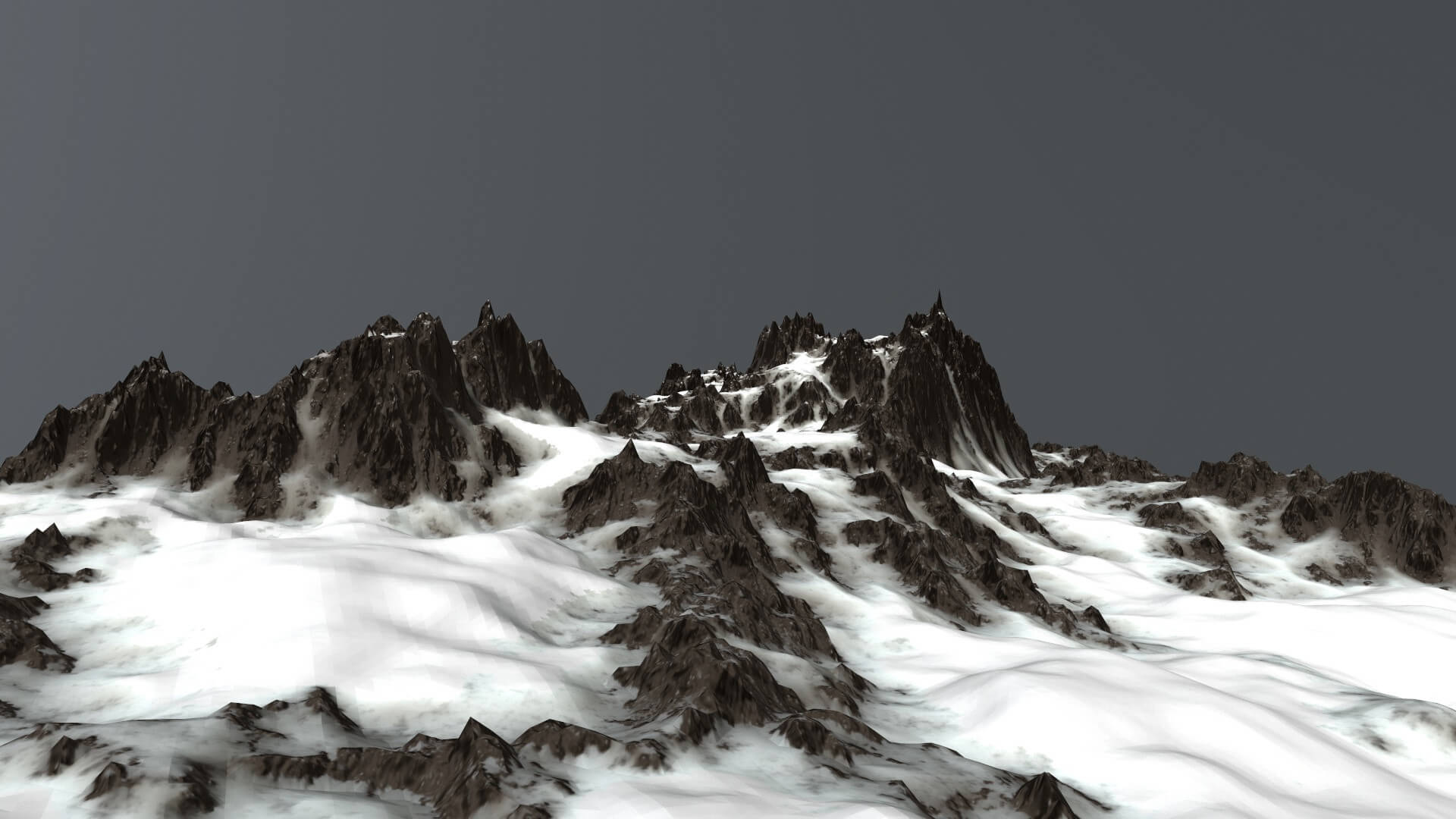 Snow Mountain - 3D Model by Gizem Dilara Tek