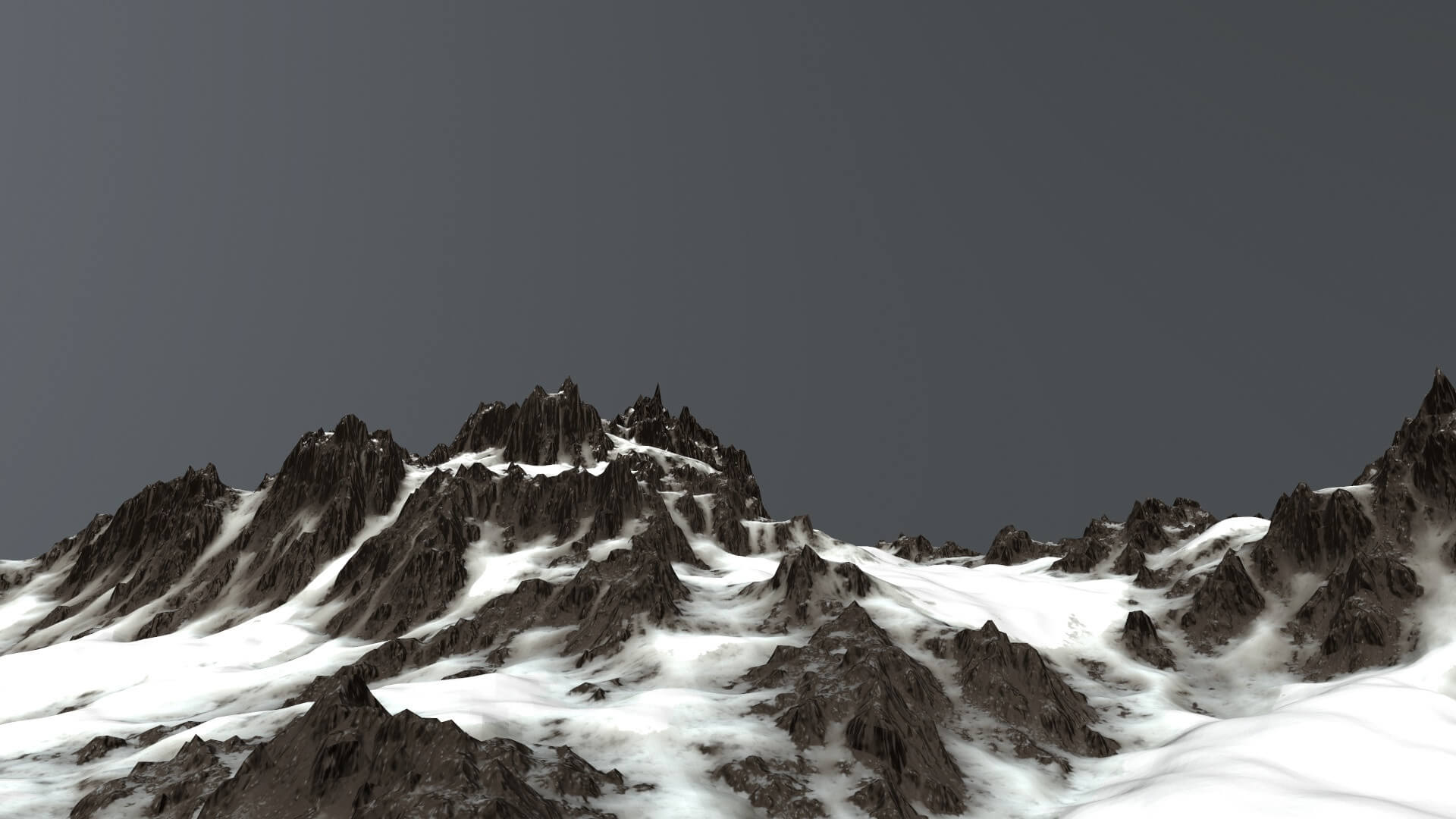 Snow Mountain - 3D Model by Gizem Dilara Tek