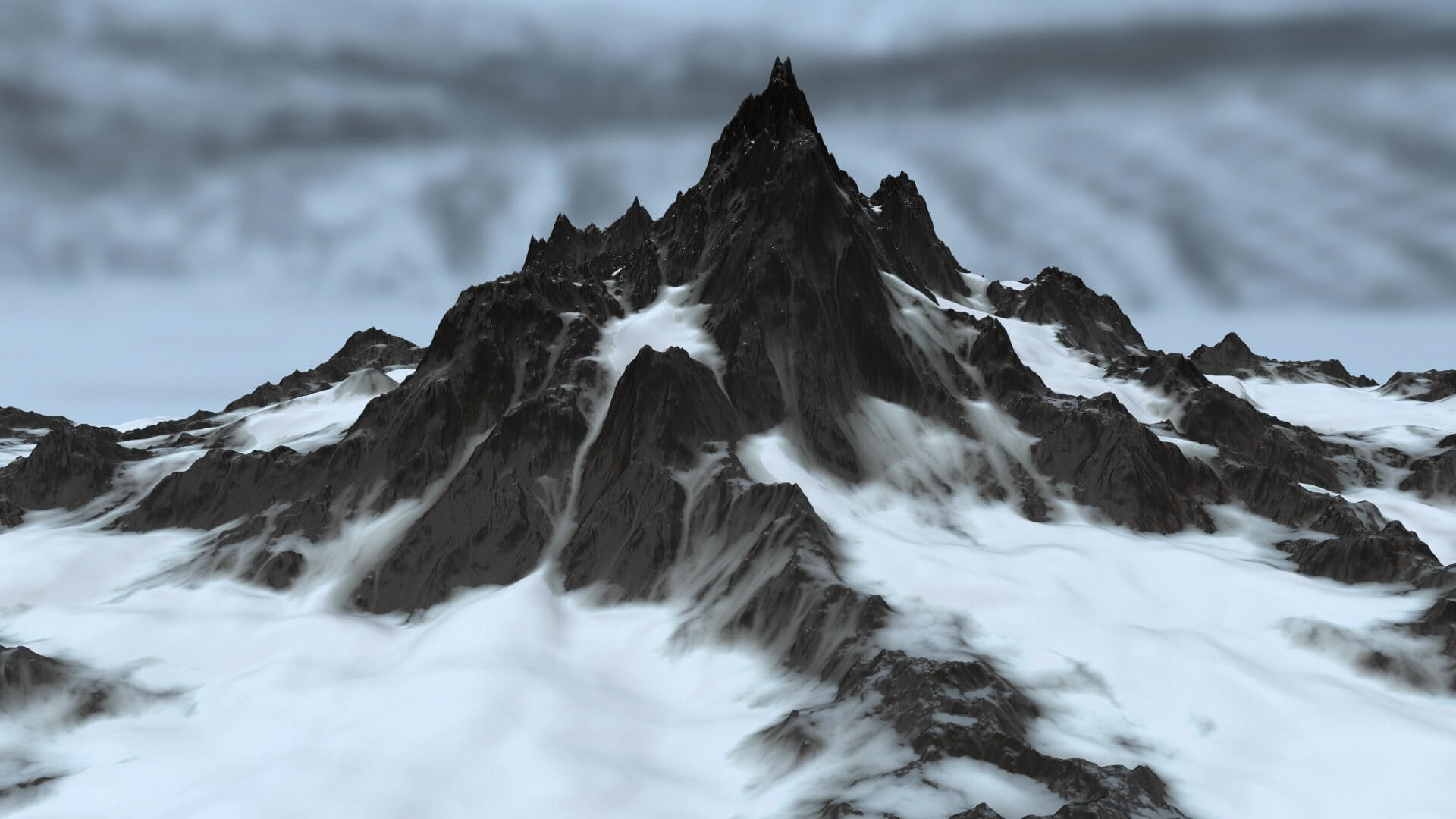 Snow Mountain - 3D Model by Gizem Dilara Tek